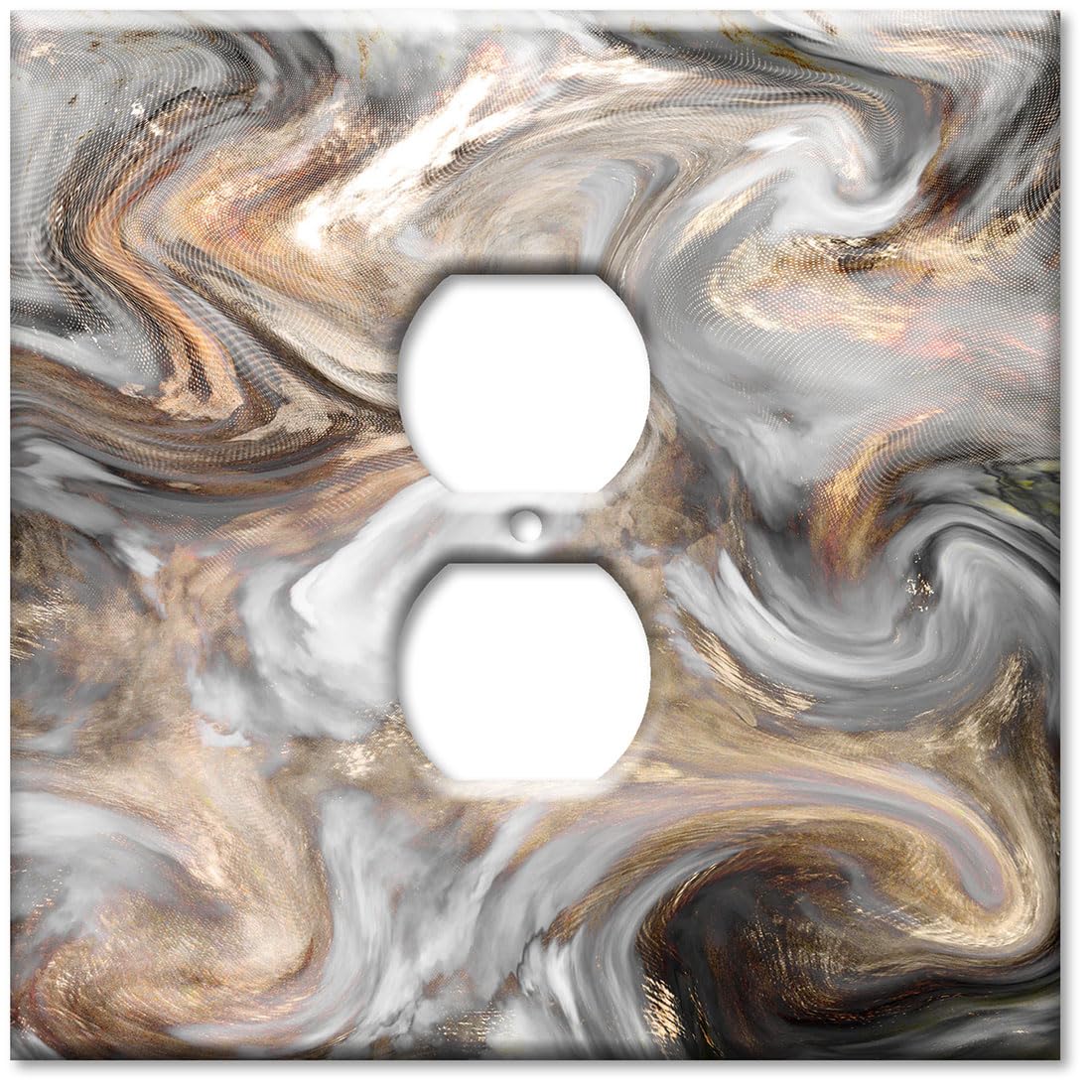 OVERSIZED Metal Outlet Cover, 2 Gang Jumbo Electrical Outlet Cover ...