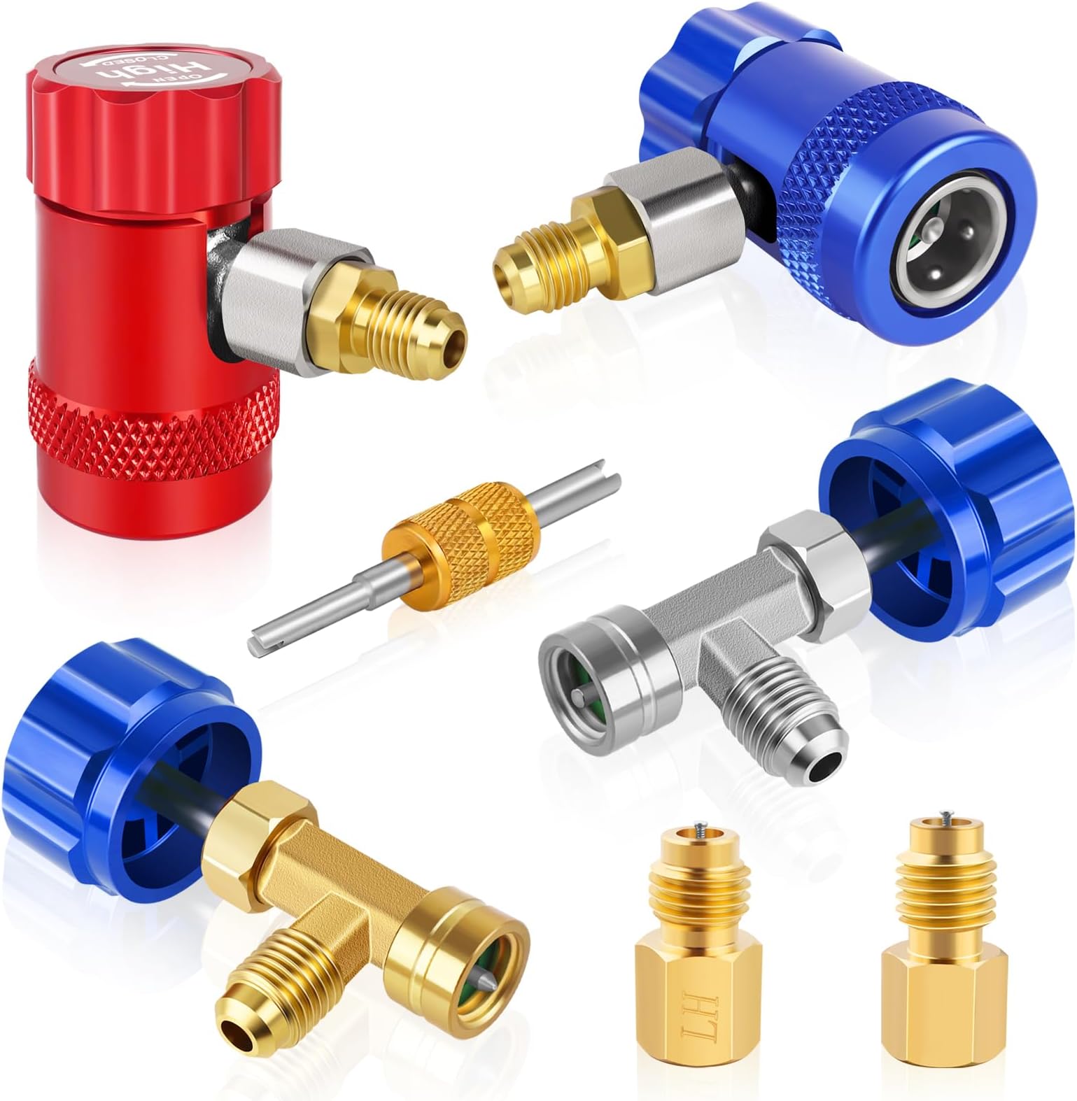 Amazon.com: Boltigen R1234yf Adapter Kit, R1234yf Quick Couplers Set ...