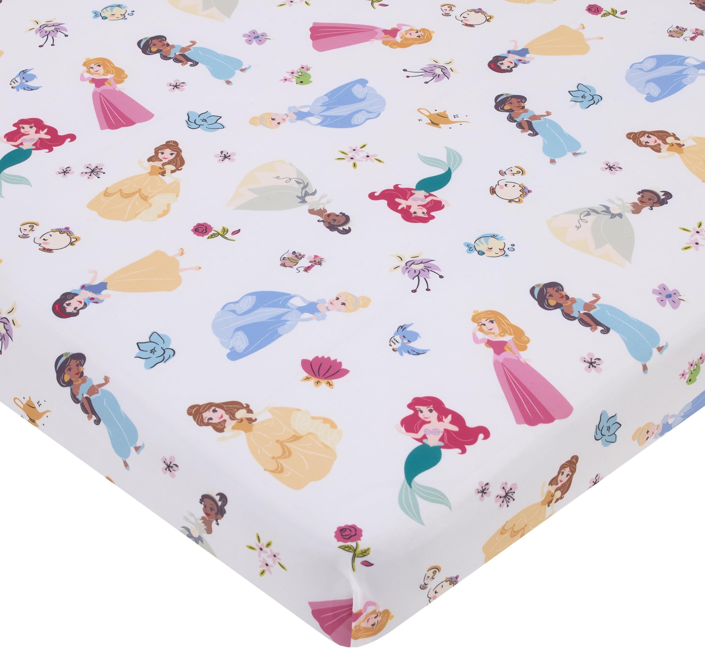 Amazon.com : Disney Princess Pink, Blue, Yellow, and White Super Soft ...