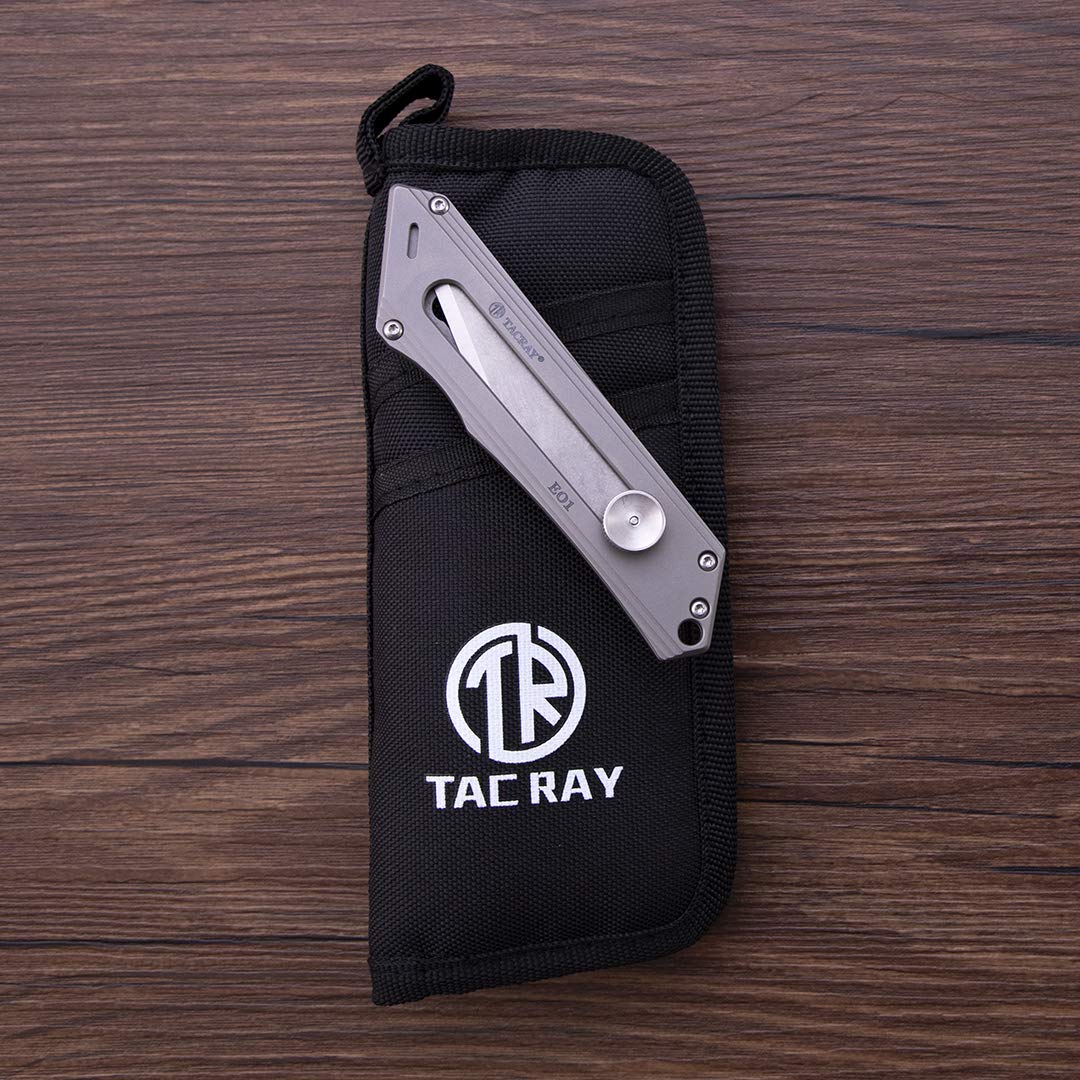 Buy TACRAY Titanium Box Cutter Knife, Multi-Functional Pocket Knife ...