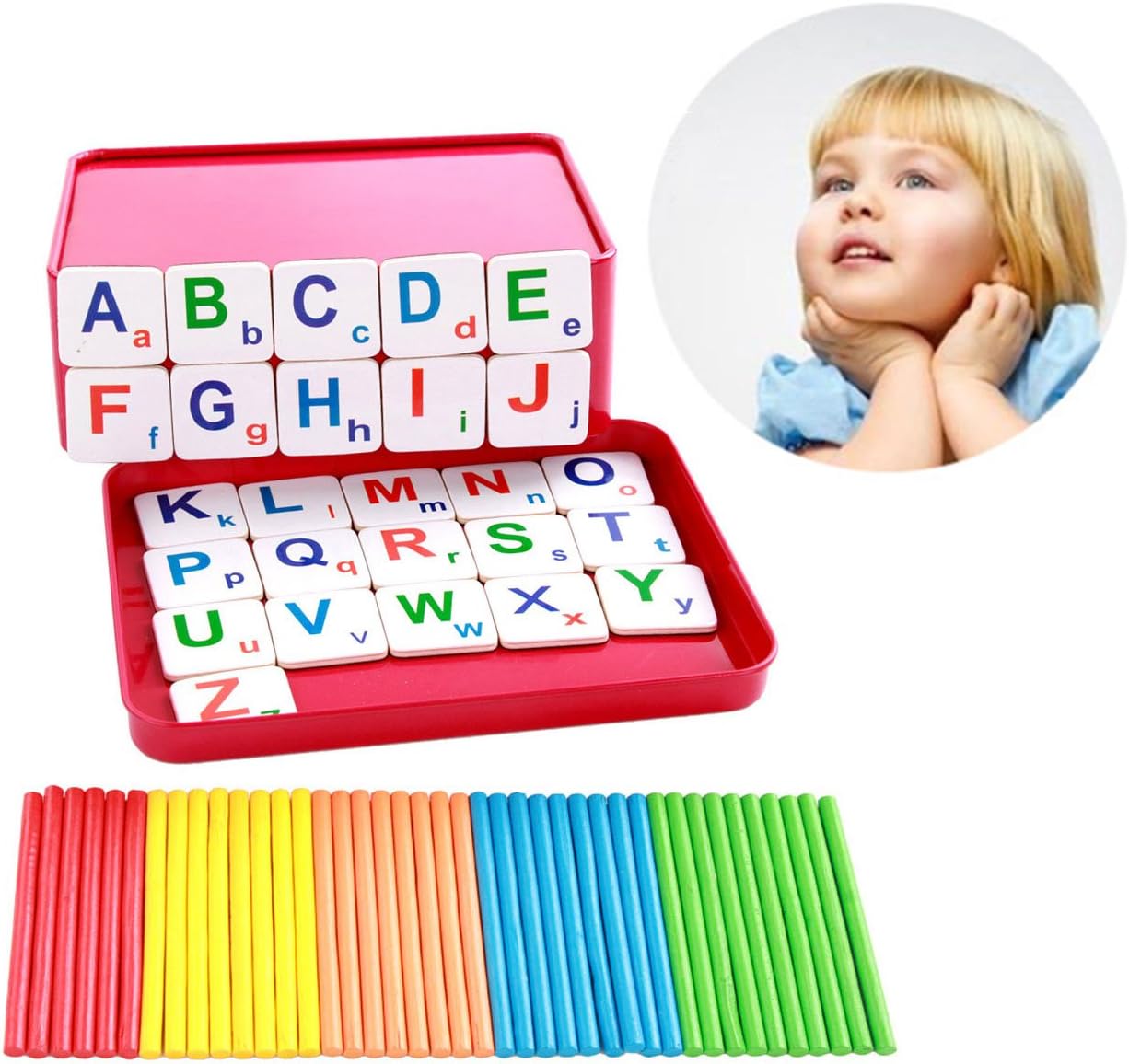 OFKPO Children Calculation Math Educational Math Toy, Wooden Magnet ...