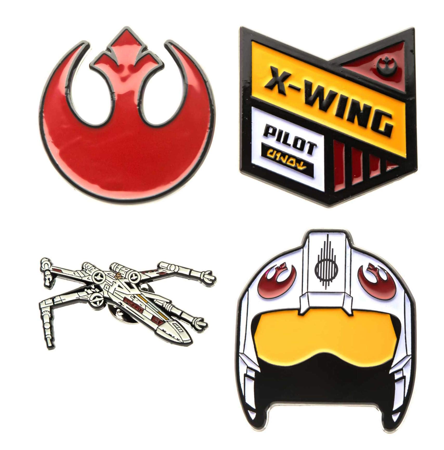 Amazon.com: Star Wars Rebel Alliance Enamel Pins | Set of 4 : Office ...