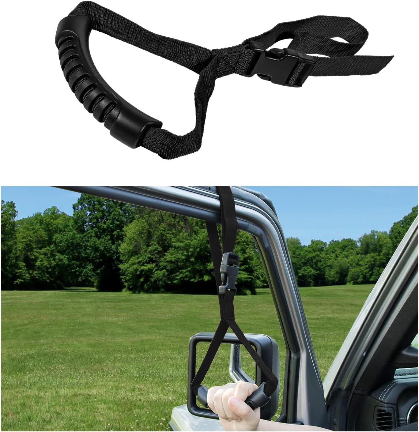 Amazon.com: Dickno Car Adjustable Grab Handle, Portable Auto Door ...