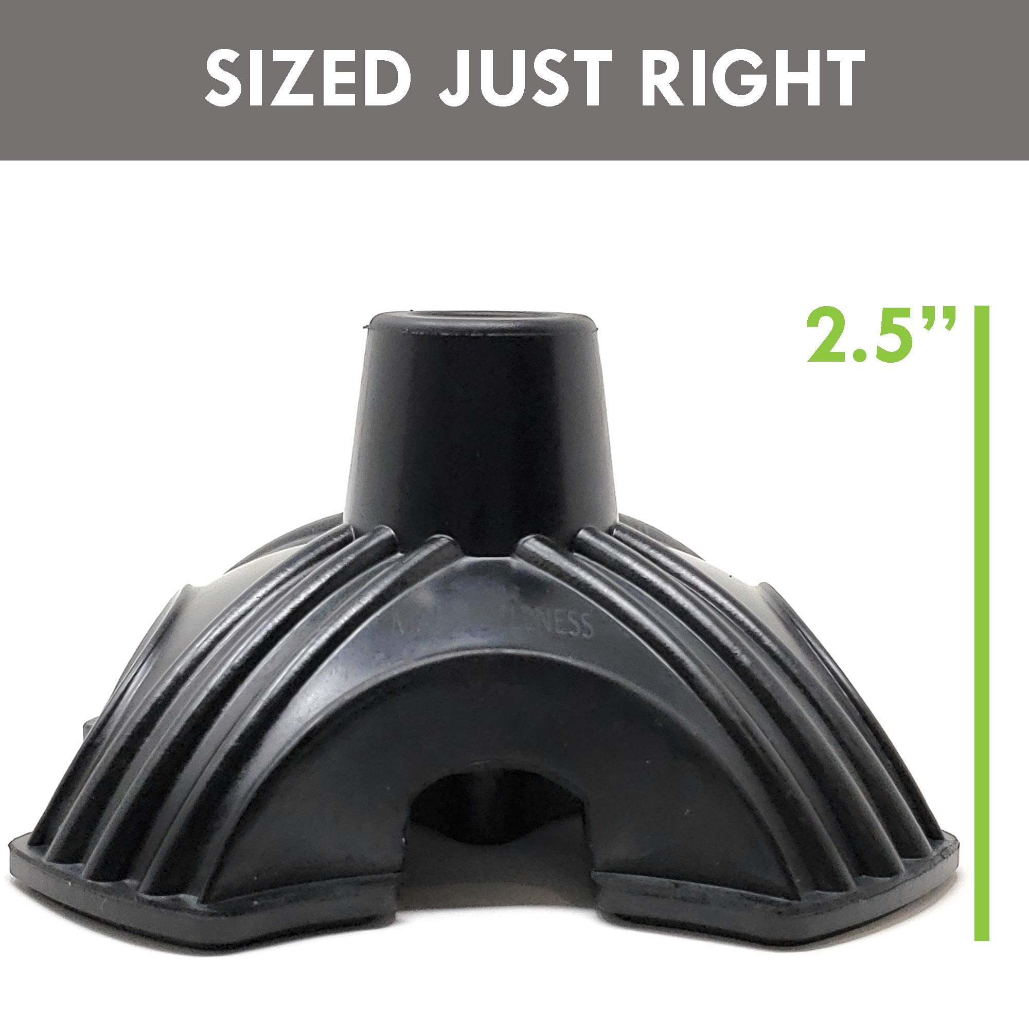 Standing Quad Cane Tip - Quadruple Tripod Replacement Walking Stick ...