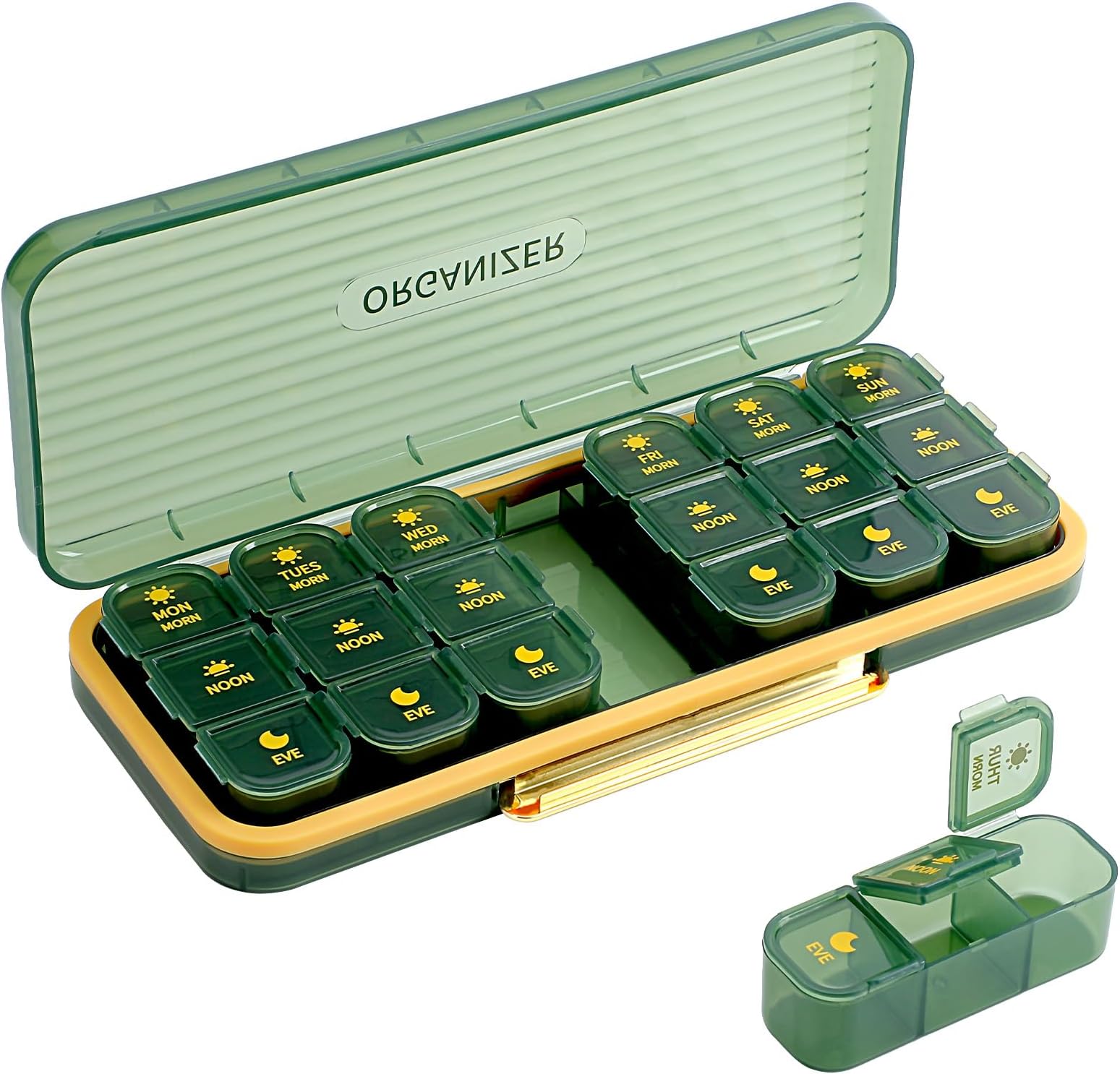 Amazon.com: Sabi Folio Weekly a.m./p.m. Pill Box : Health & Household
