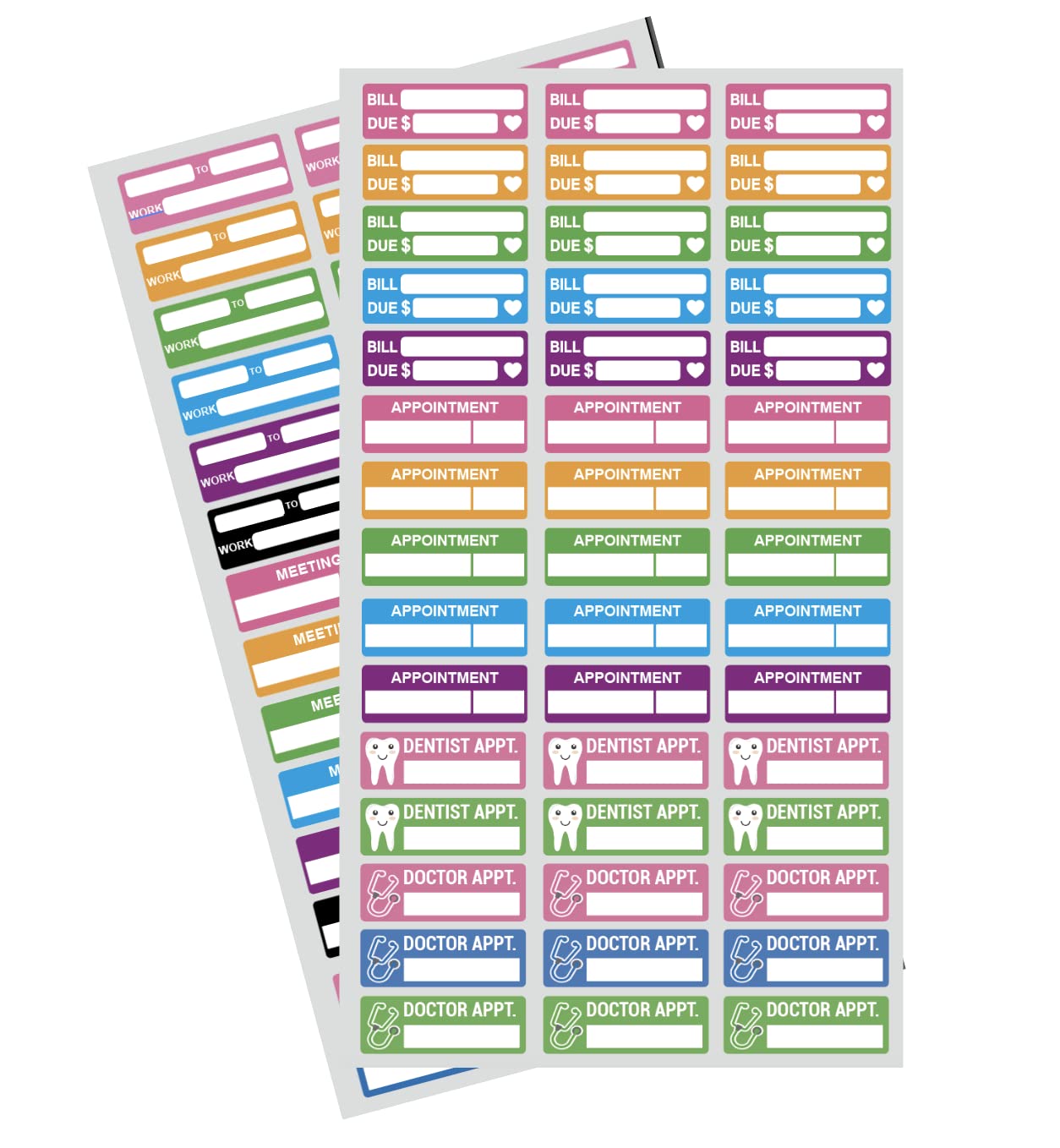 Amazon.com: Work Planner Sticker Meeting Stickers Dentist Appointment ...