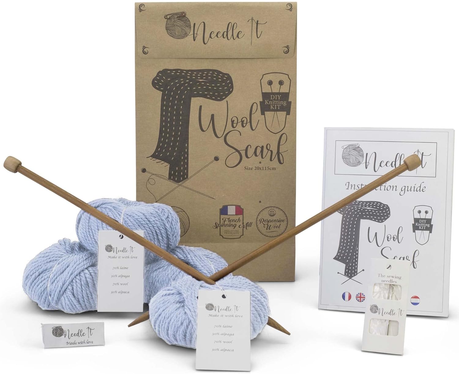 Needle It – Kit completo de tejido para principiantes con agujas de ...