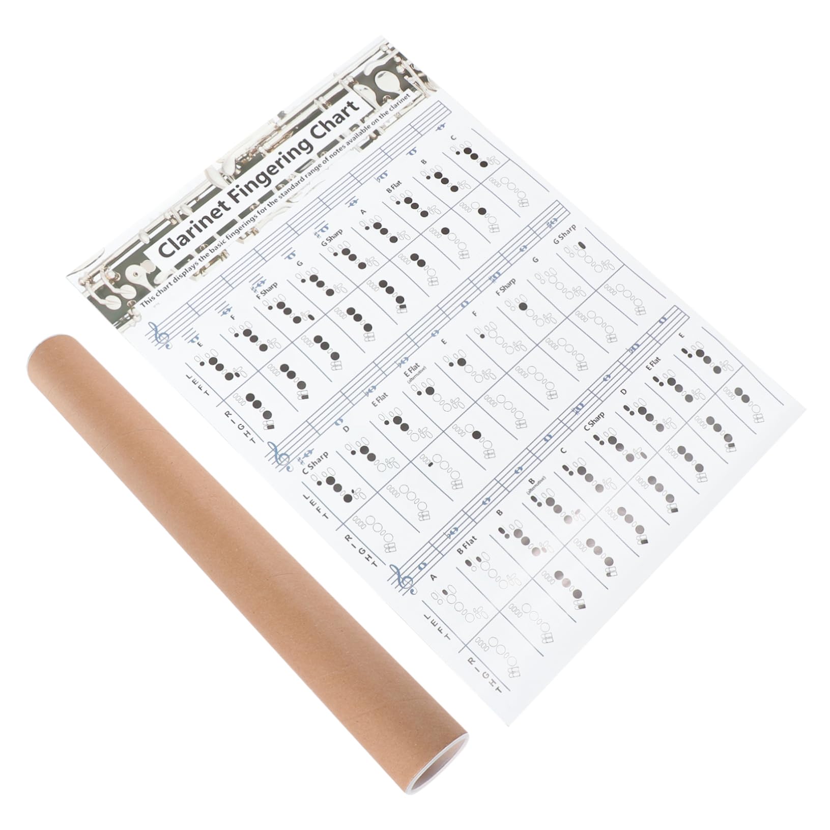 Flute Fingering Chart Buy ULTNICE Guitar Chord Practice Chart Fretboard ...