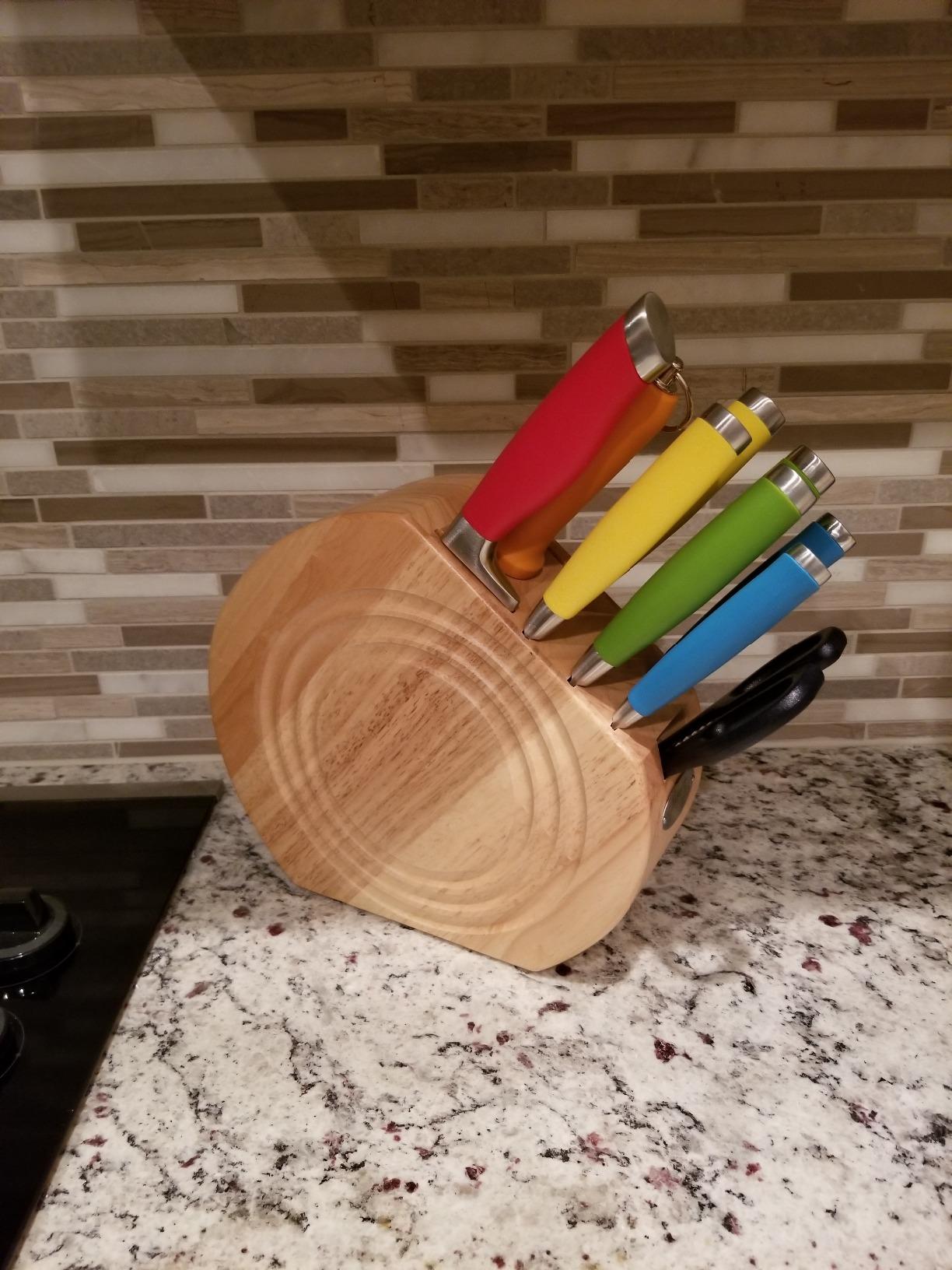 Amazon.com: Fiesta 11-Piece Cutlery Knife Block Set, Adult, Multicolor ...