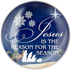 Amazon.com: Nativity and Jesus Christ Customize Glass Refrigerator ...