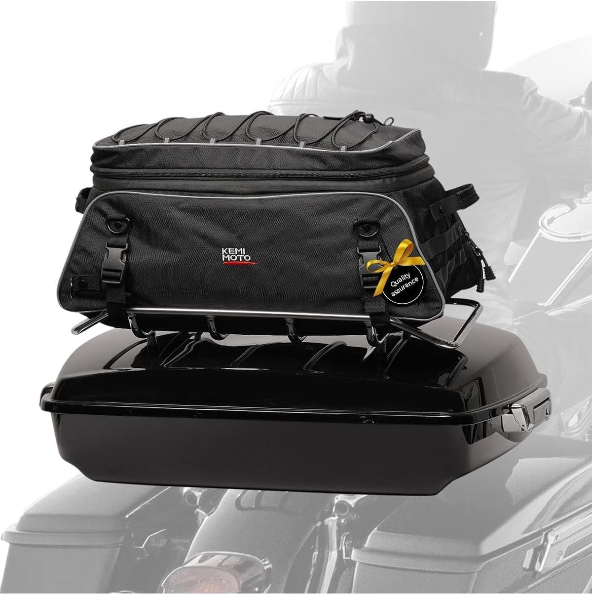 Amazon.com: KEMIMOTO Motorcycle Travel Luggage, Tour-Pack Rack Bag Soft ...