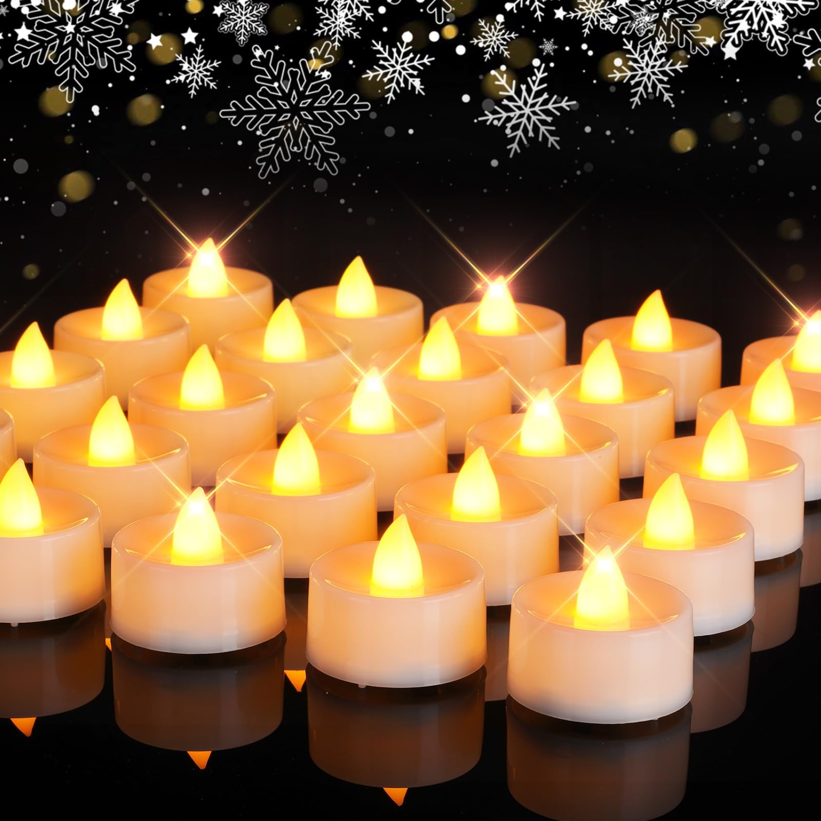 Amazon.com: Homemory Value 24Pack Flameless LED Candles Tea Lights ...