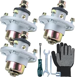 Amazon.com : POSEAGLE 3 Pack Pre-Greased AM144608 Spindle Assembly for John Deere S220 S240 X330 ...