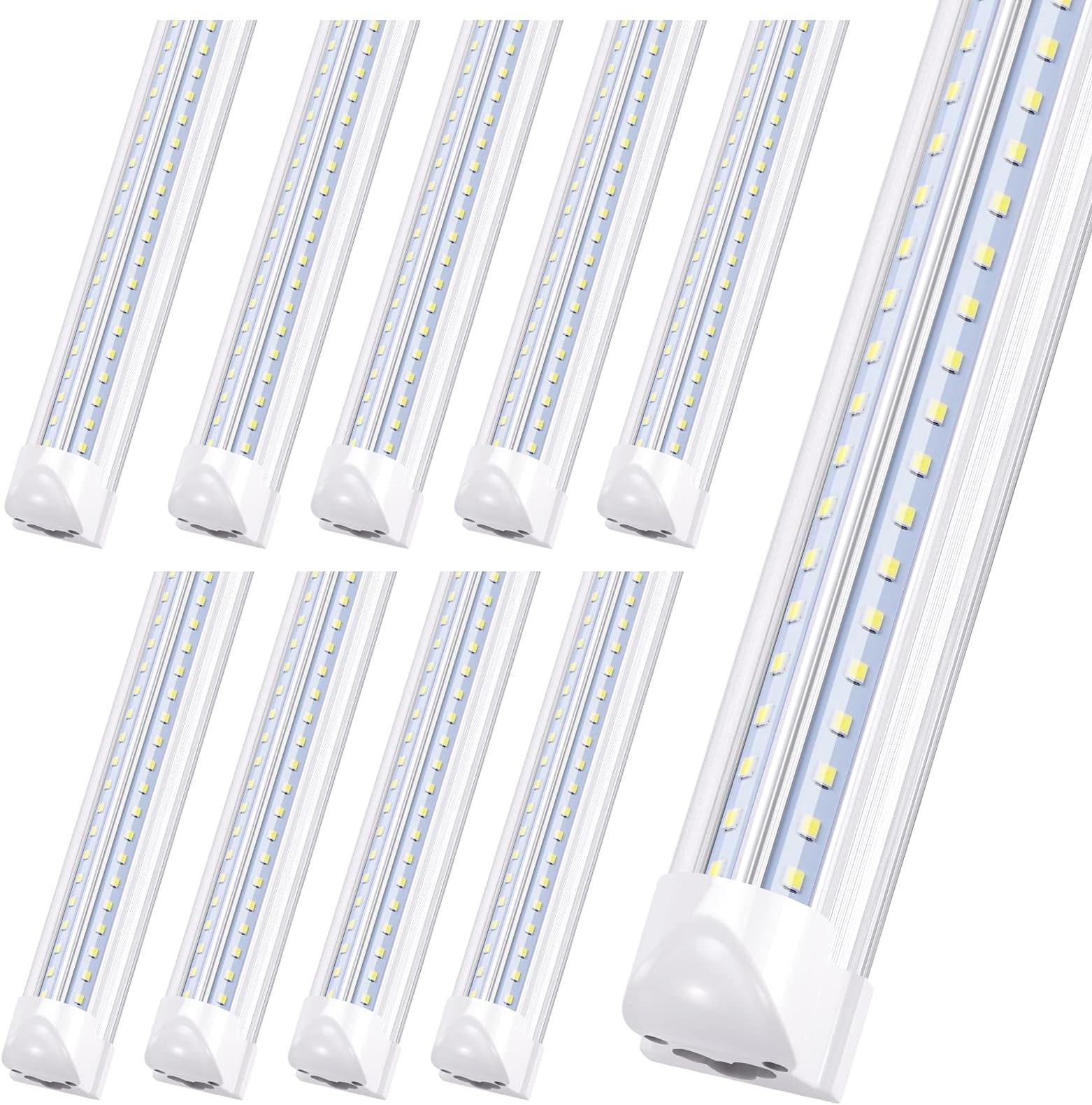 Amazon.com: LIGHEART 8FT Linkable LED Shop Light, 100W 12000LM, T8 ...