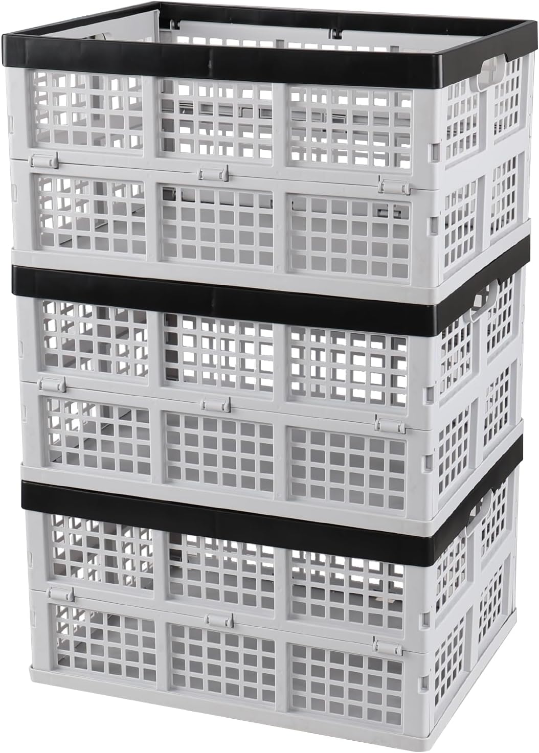 Amazon.com : Tstorage 34 L Plastic Collapsible Storage Crate, Folding ...