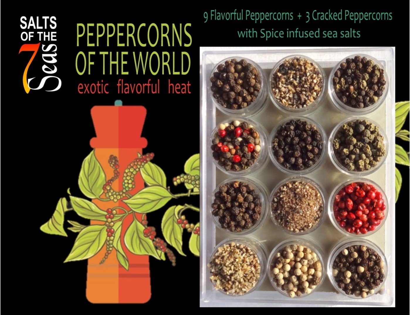 Snapklik.com : Peppercorns Of The World Sampler