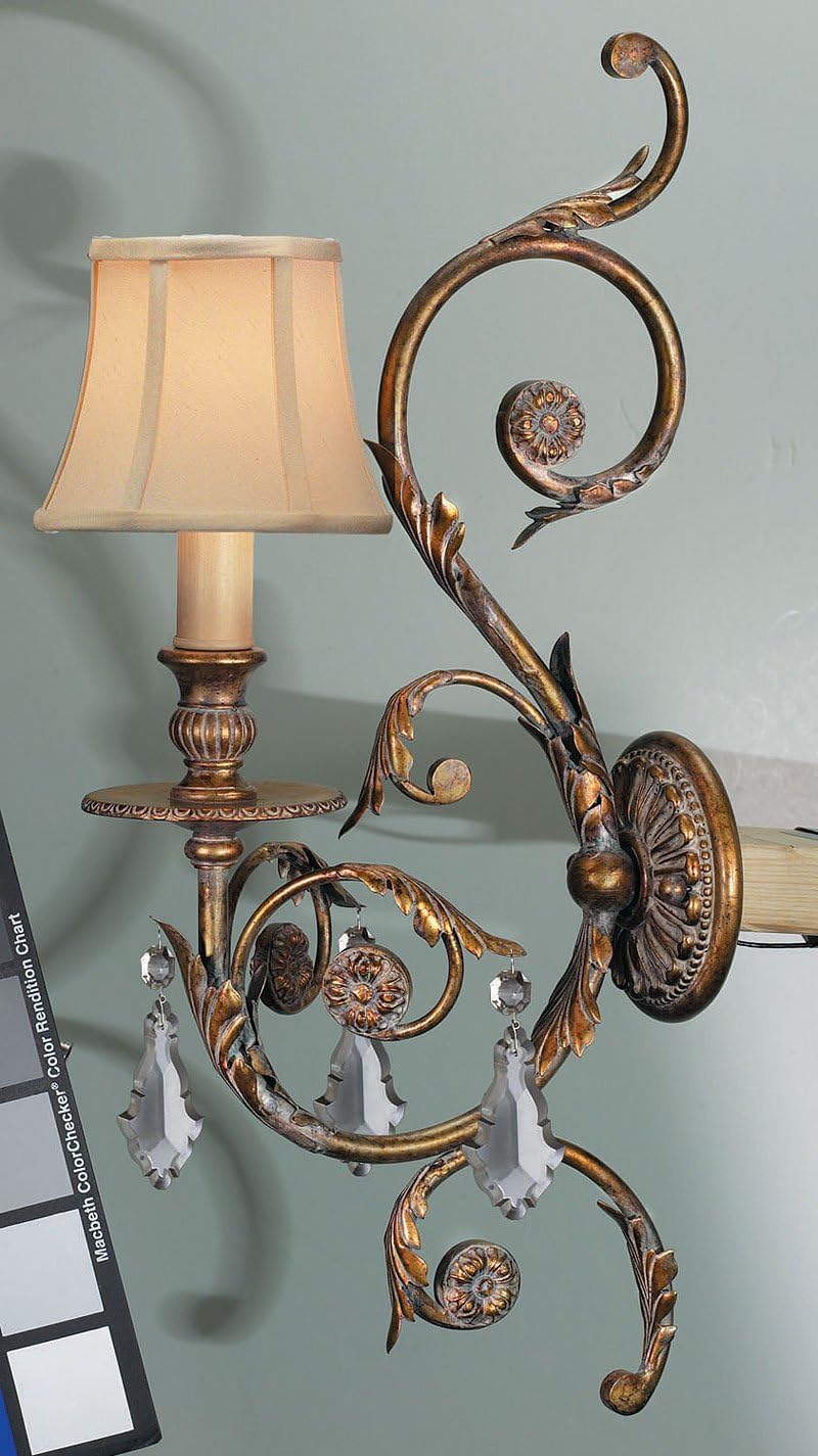 Fine Art Lamps 204750, Verona Candle Crystal Wall Sconce Lighting, 1 ...