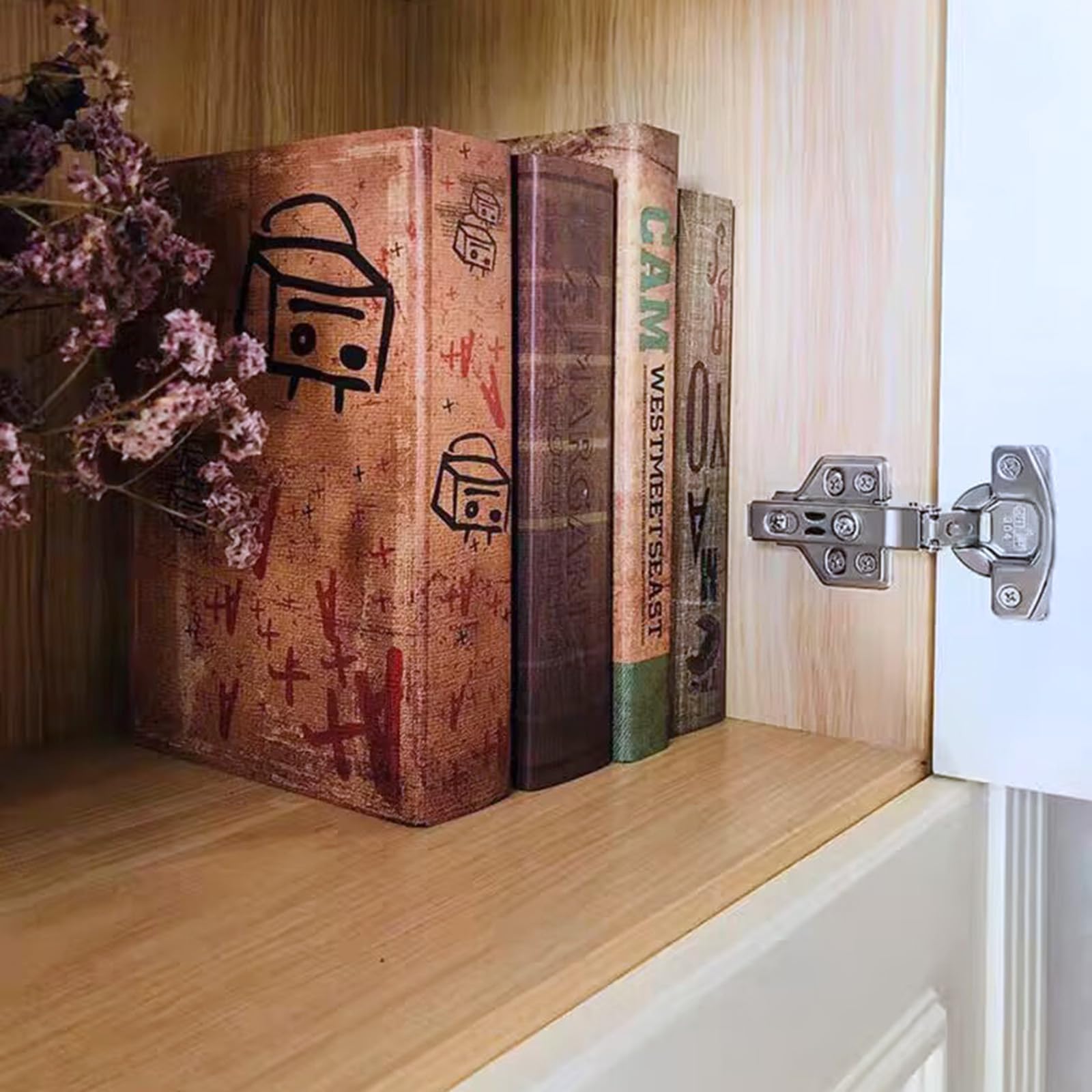 2 PCs Self Close Kitchen Cupboard Hinges 110 Degree 35mm Foldable Full ...