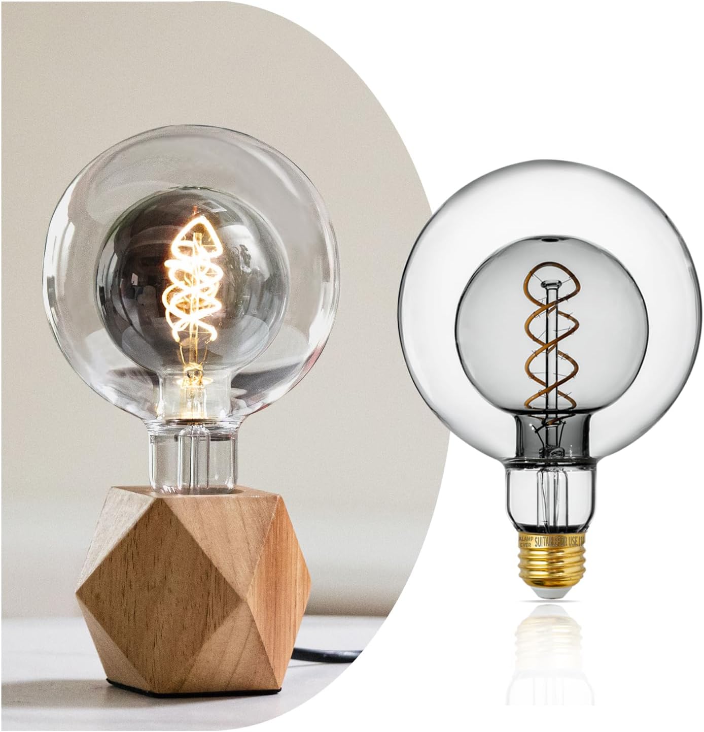 ALAMPEVER G25 Globe Light Bulbs 60 Watt,Vanity Lights LED Bulbs ...