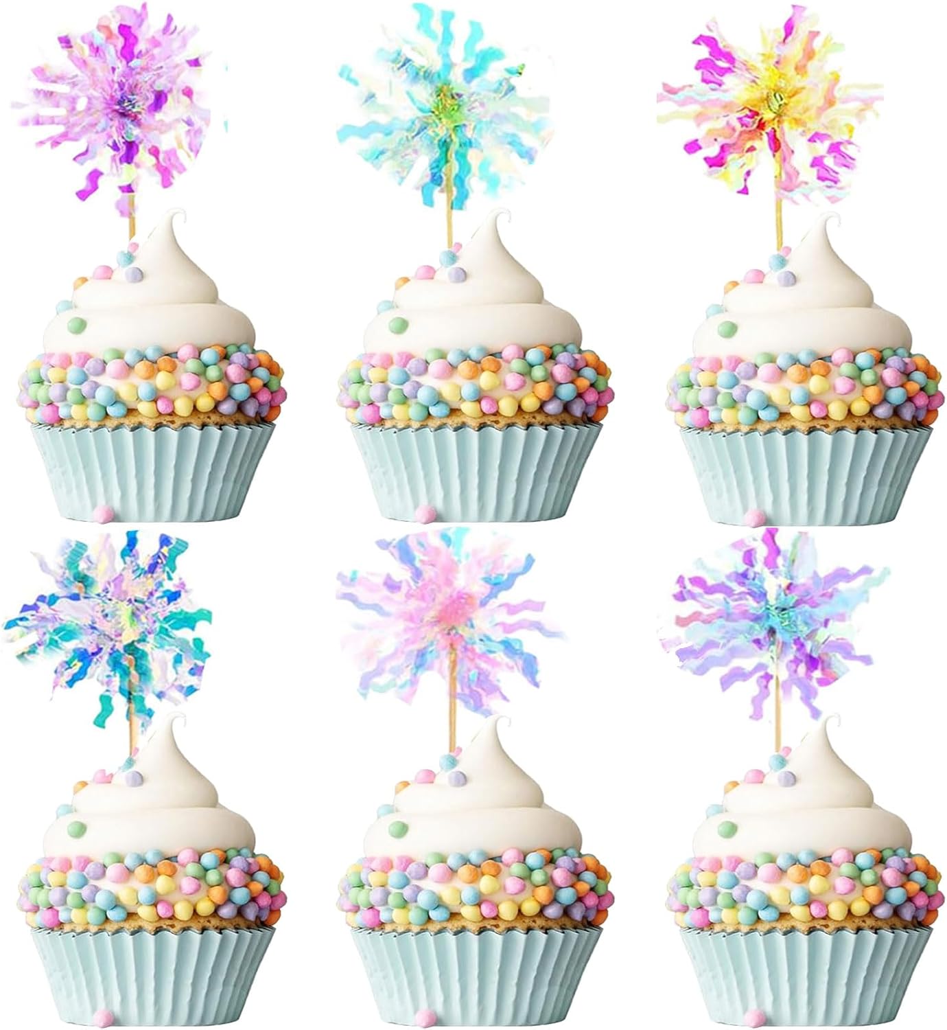 Amazon.com: Cupcake Toppers, Cake Decorating Kits, Sparkle Tinsel ...