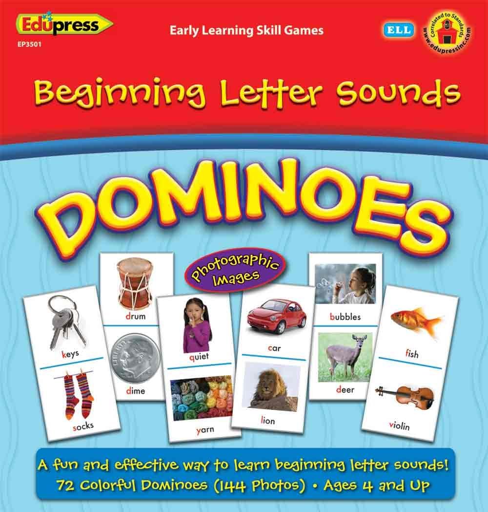 Amazon.com: Edupress Beginning Letter Sounds Early Learning Dominoes # ...