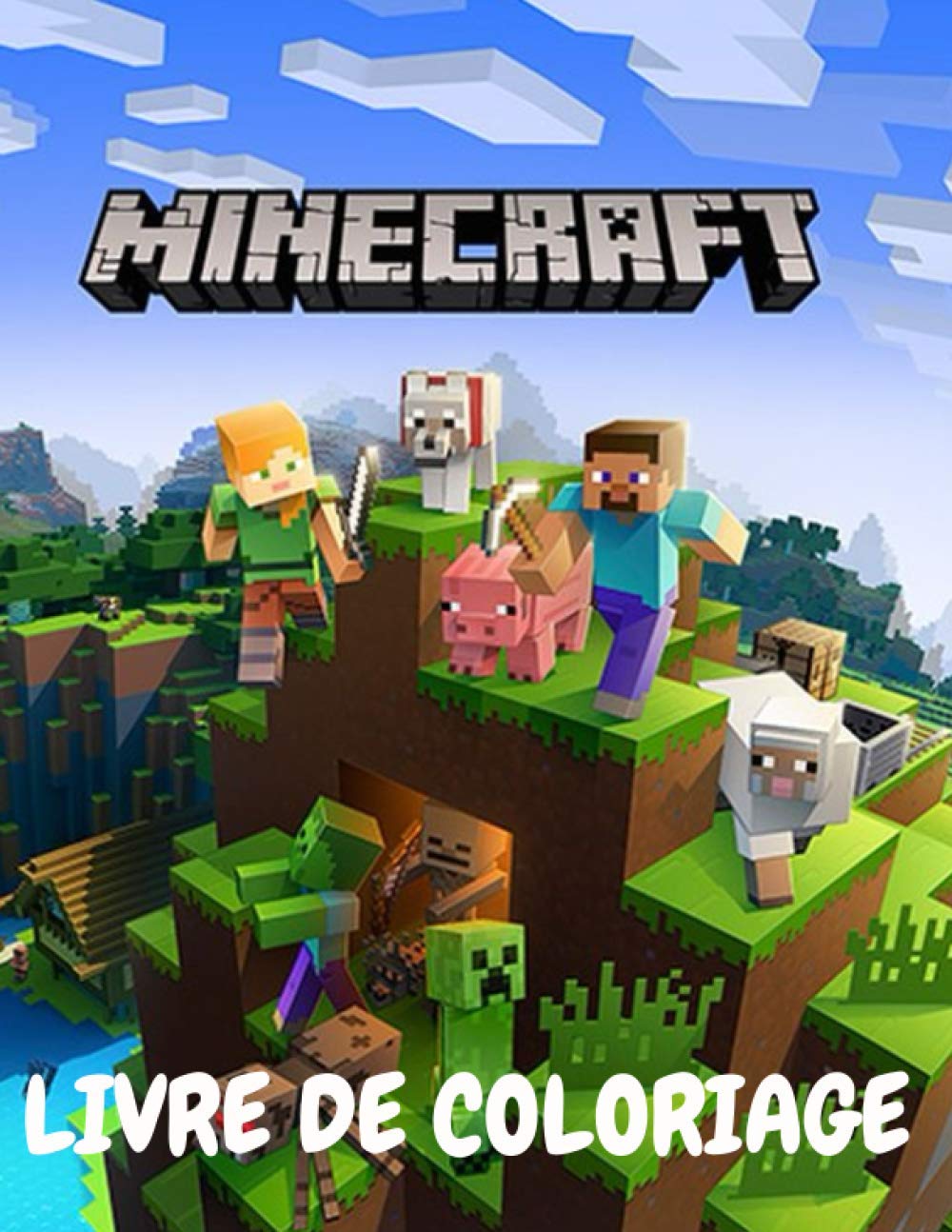 Minecraft Livre De Coloriage Cahier De Coloriage Minecraft Super Pour ...