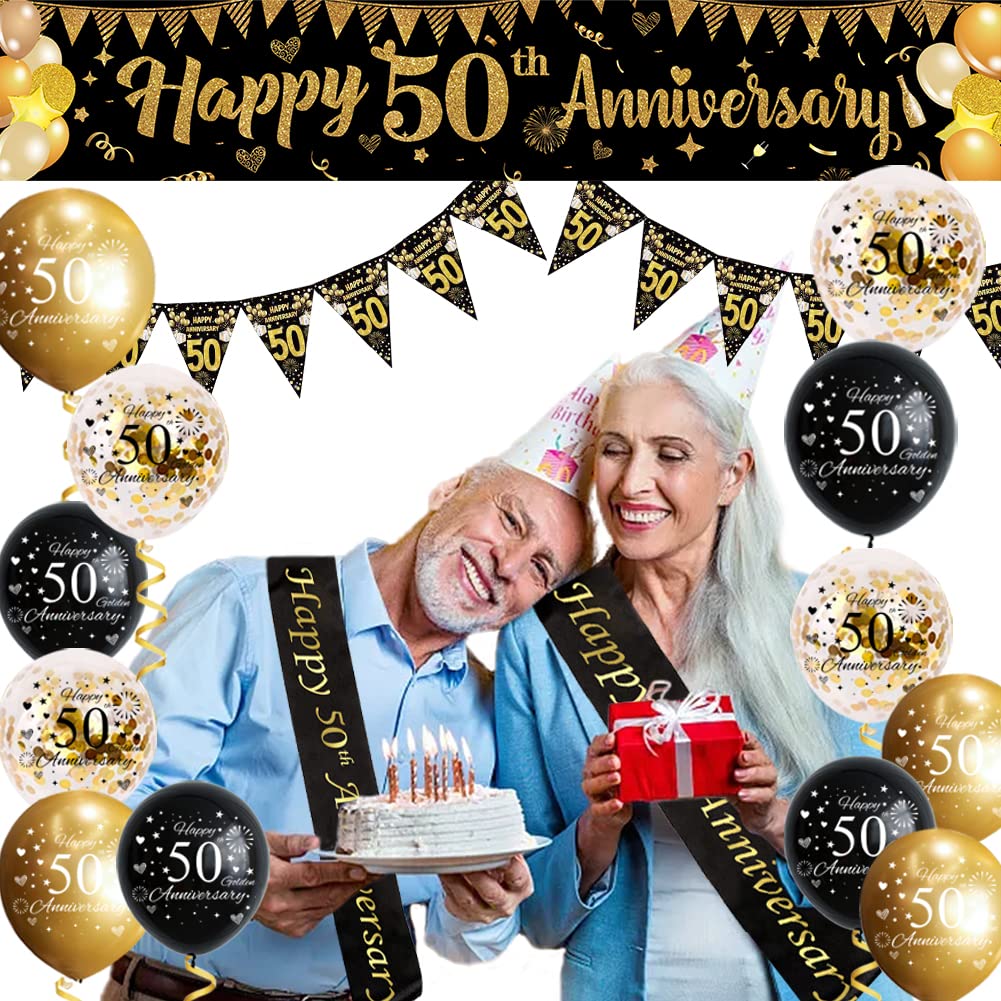 Snapklik.com : 50th Anniversary Decorations Kit- Happy 50th Anniversary ...