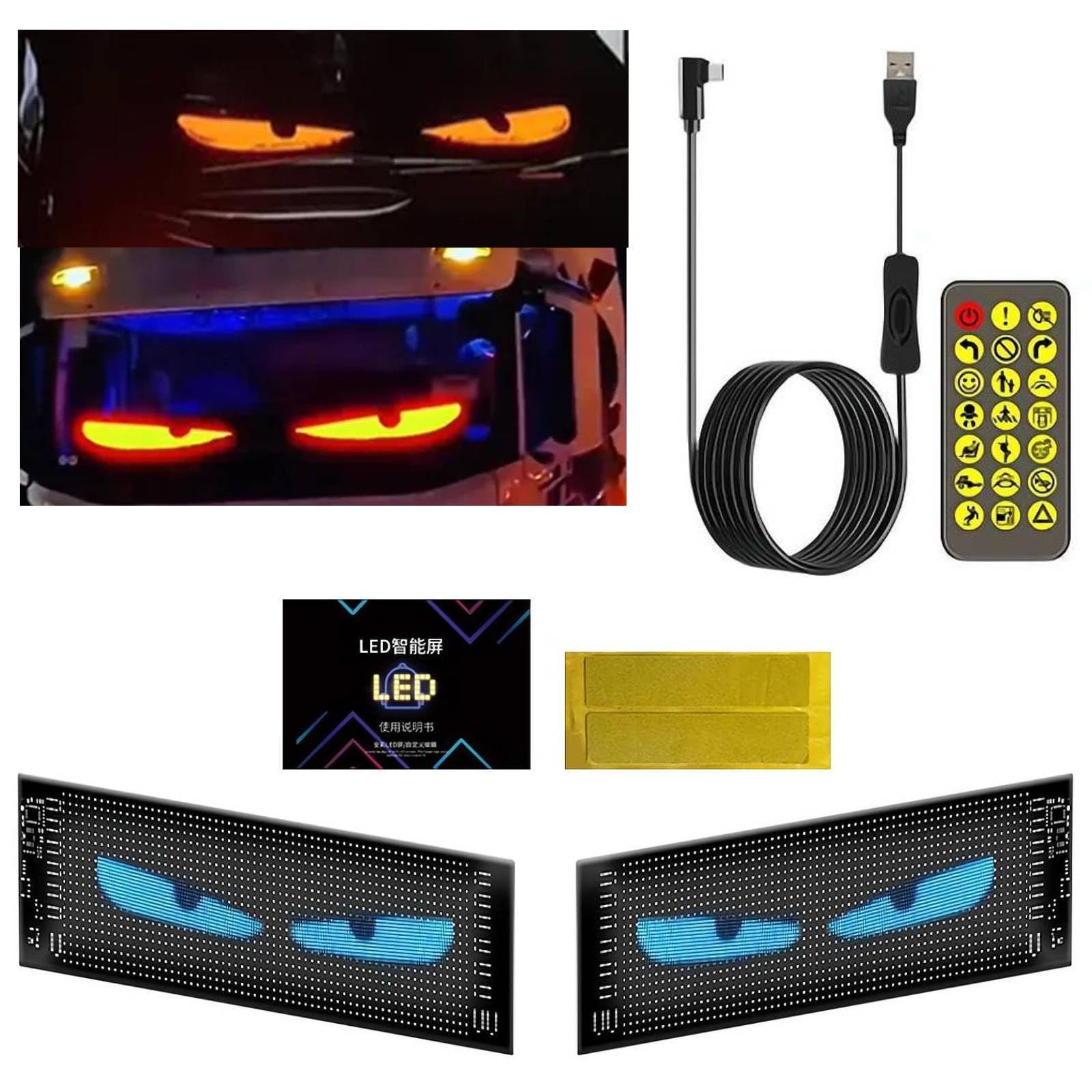Devil Eyes Light for Car&truck,Dynamic Led Eye Light Signs for Car ...