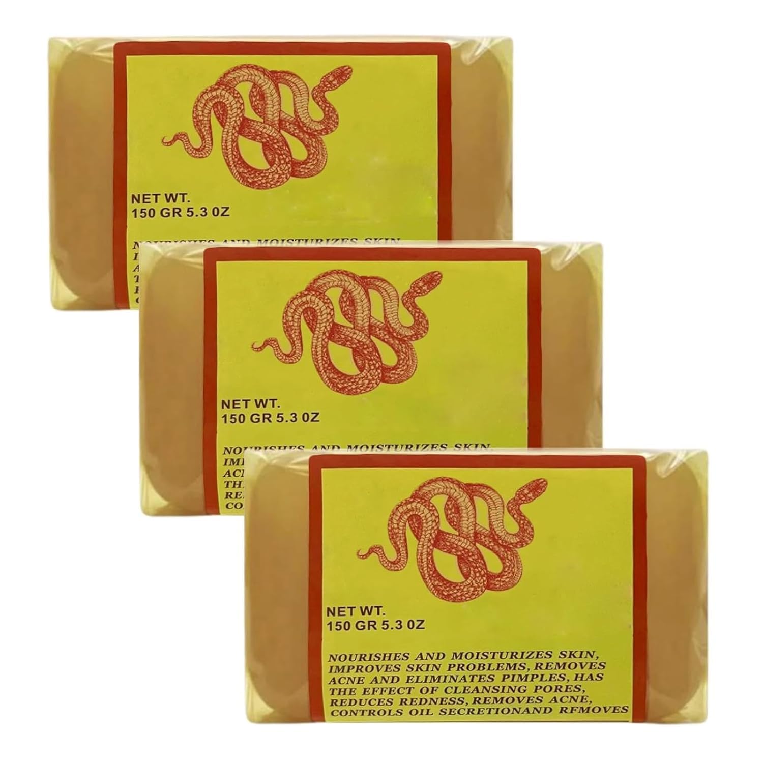 Amazon.com : Hemdnt Rattlesnake Soap, 3pcs JabóN Para La Cara Acne Soap ...
