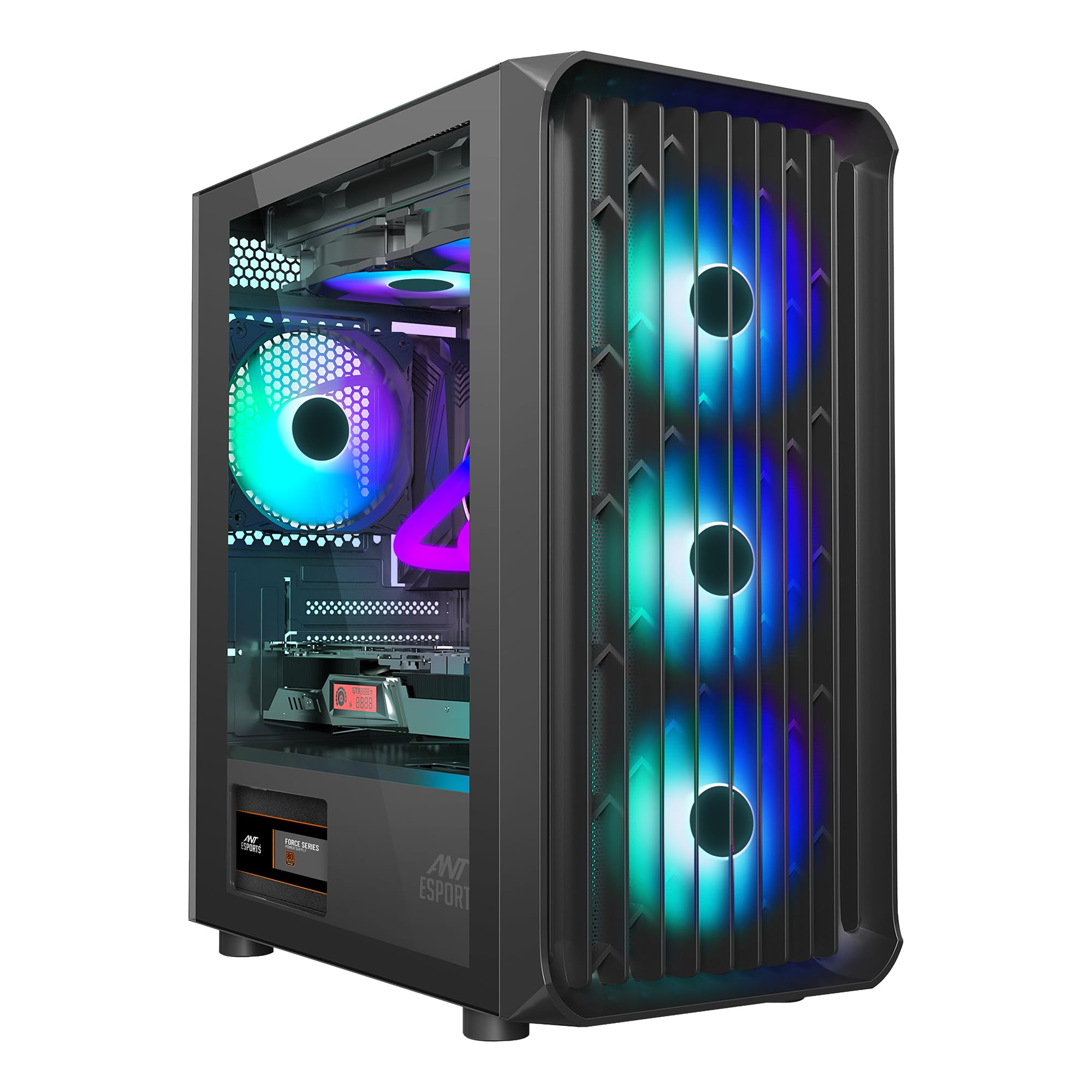 Amazon.in: Buy Ant Esports 205 Air Mid-Tower Computer Case/Gaming ...