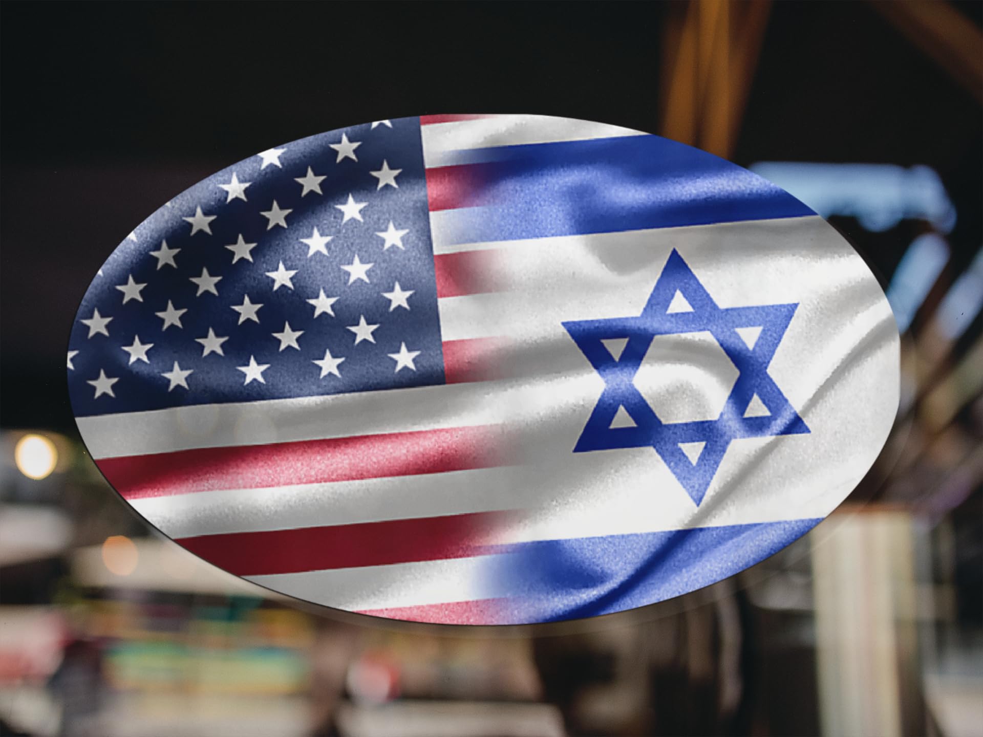 Amazon.com - I Stand with Israel Flag Sticker Israeli Flags Decal ...
