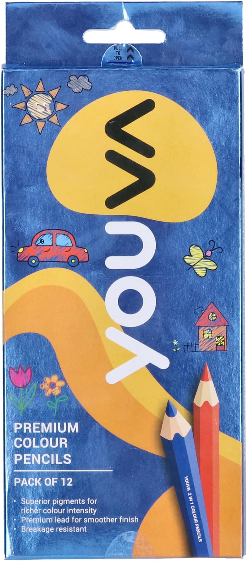 Navneet Youva|Premium Colour Pencil|Pack Of 12,Multicolor : Amazon.in ...