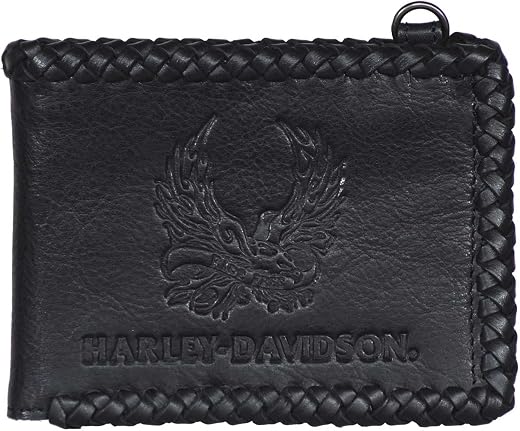 Harley-Davidson Men's Ride Free Bi-Fold Leather Wallet w/RFID ...