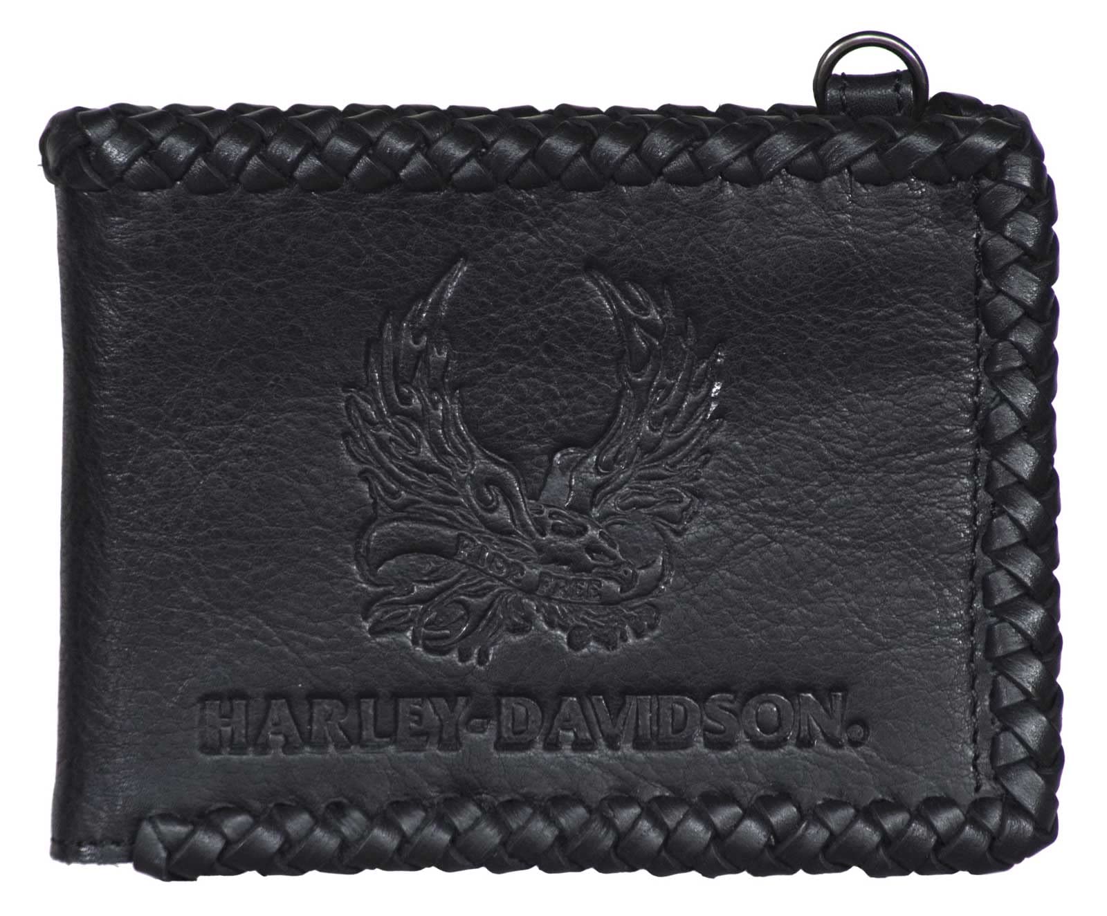Harley-Davidson Men's Ride Free Bi-Fold Leather Wallet w/RFID ...