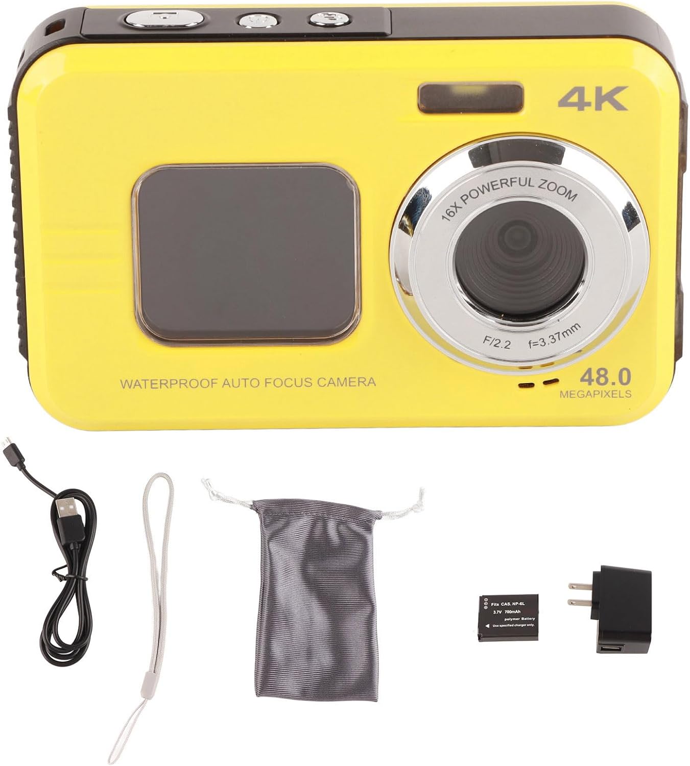 Waterproof Camera 11.5ft Underwater - 48MP Video Output 16X Digital ...