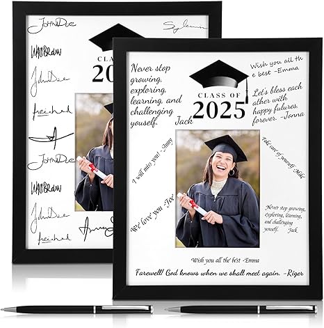 Amazon.com - Burbell 2 Pcs Graduation Signature Frame Coach ...