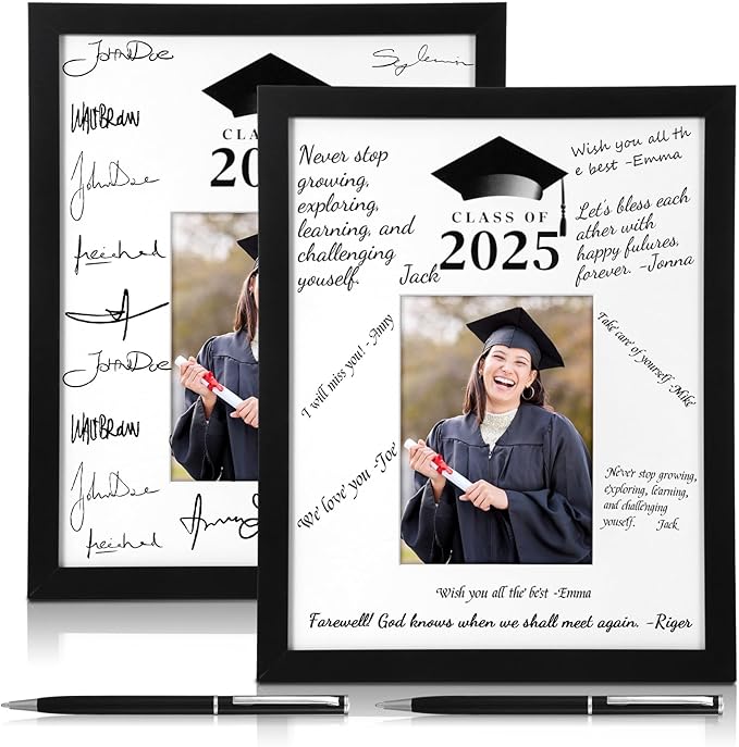 Amazon.com - Burbell 2 Pcs Graduation Signature Frame Coach ...