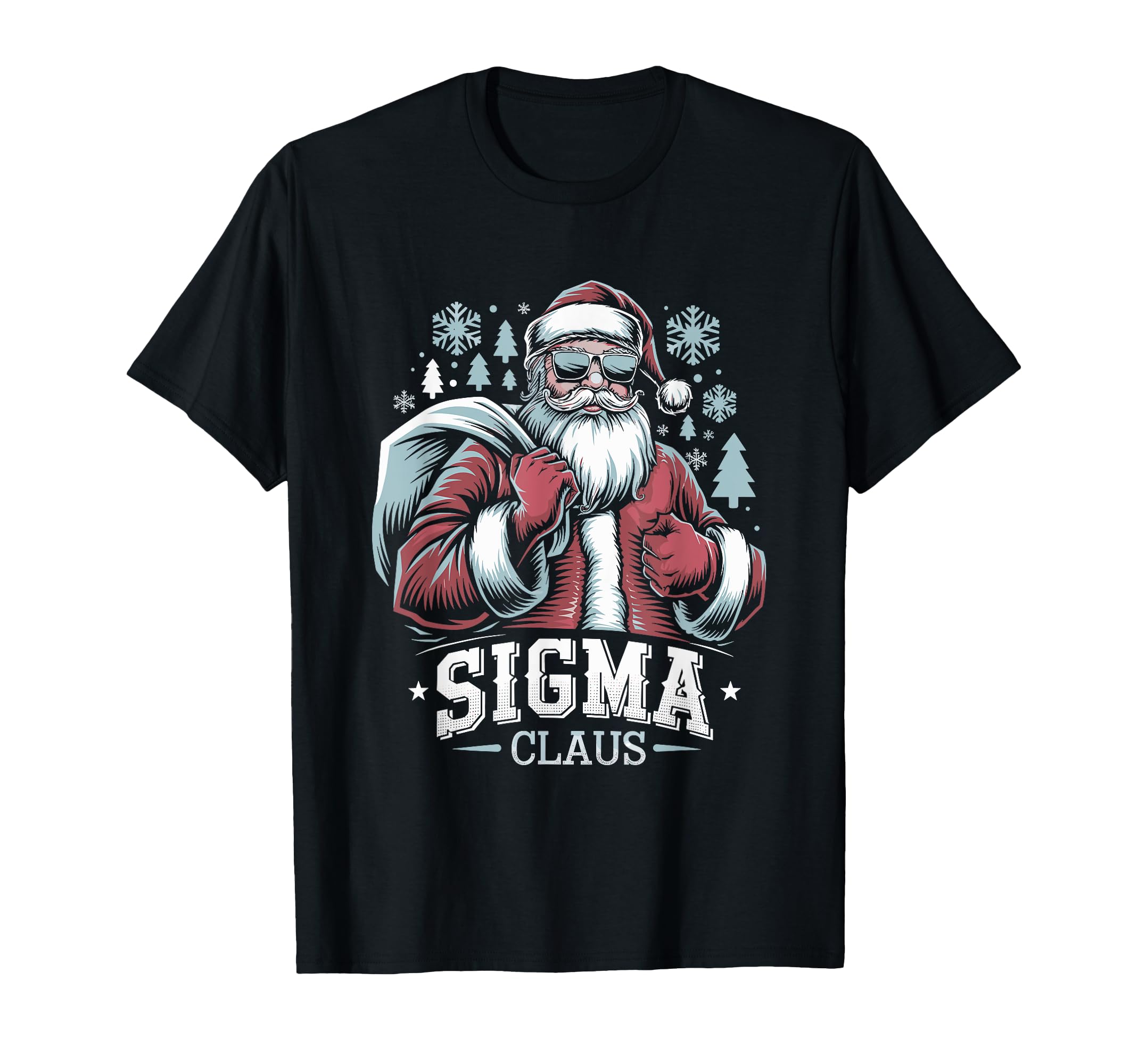 Amazon.com: Sigma Claus Cool Santa Funny Christmas Rizz Rizzler Meme T ...