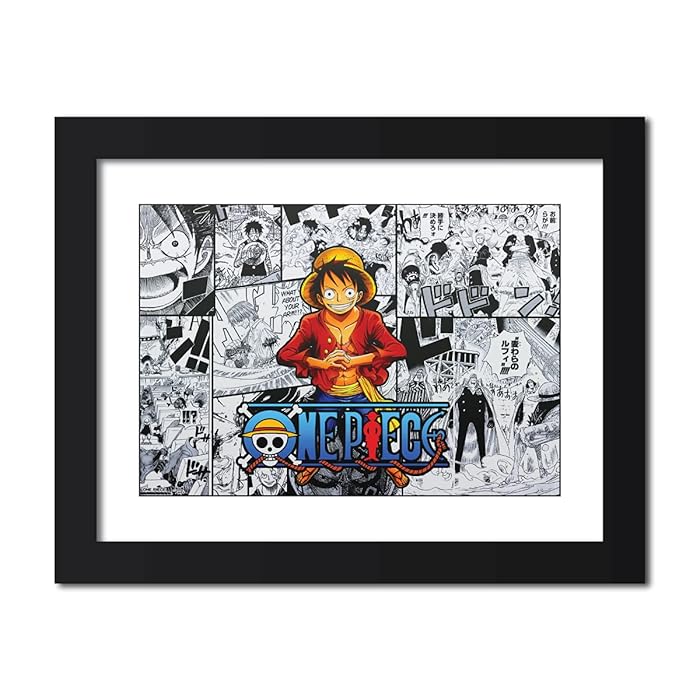 Buy TenorArts Monkey D. Luffy One Piece Manga Laminated Poster Framed ...