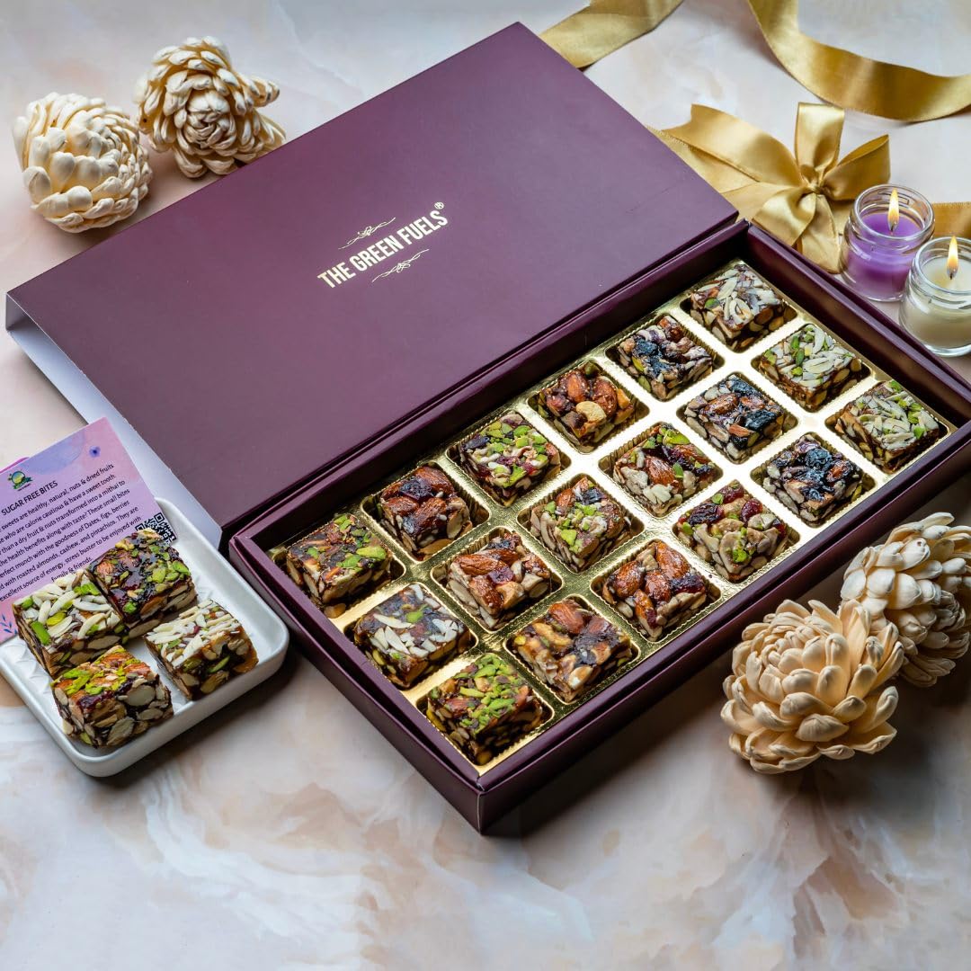 THE GREE FUELS - Assorted Dry Fruit Bites Box : Amazon.in: Grocery ...