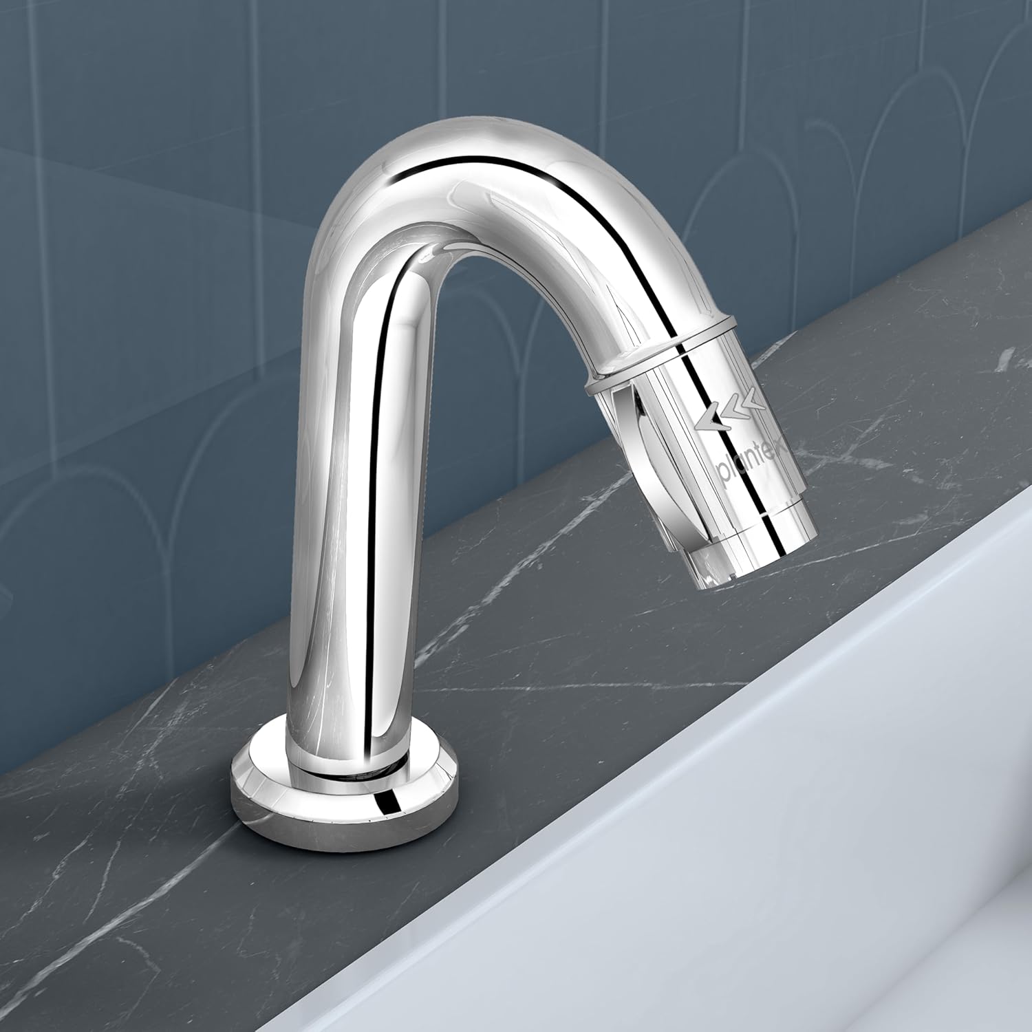 Plantex Pure Brass MAG-1203 Mouthflow Swan Neck Pillar tap for wash ...