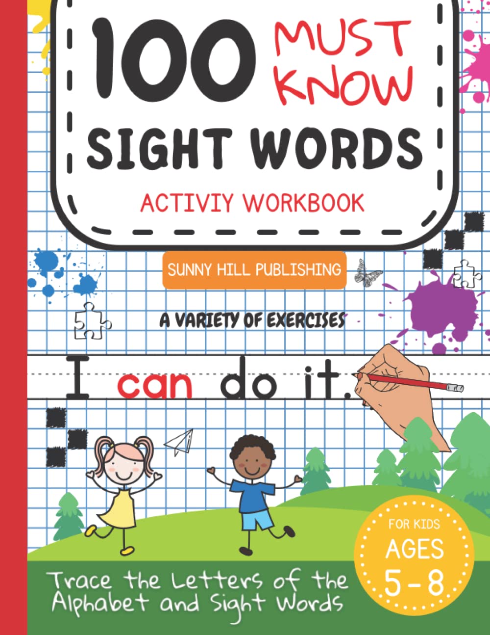 Buy 100 Must Know Words Activity Workbook For Kids Ages 5-8 | Trace the ...