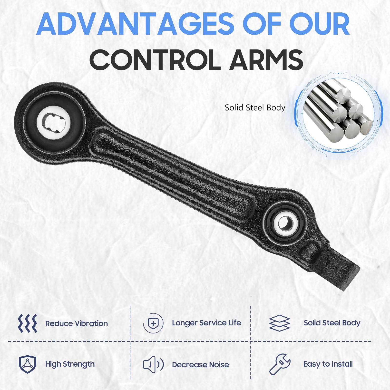 Snapklik.com : RWD Front Lower Forward & Rearward Control Arms w/Ball ...