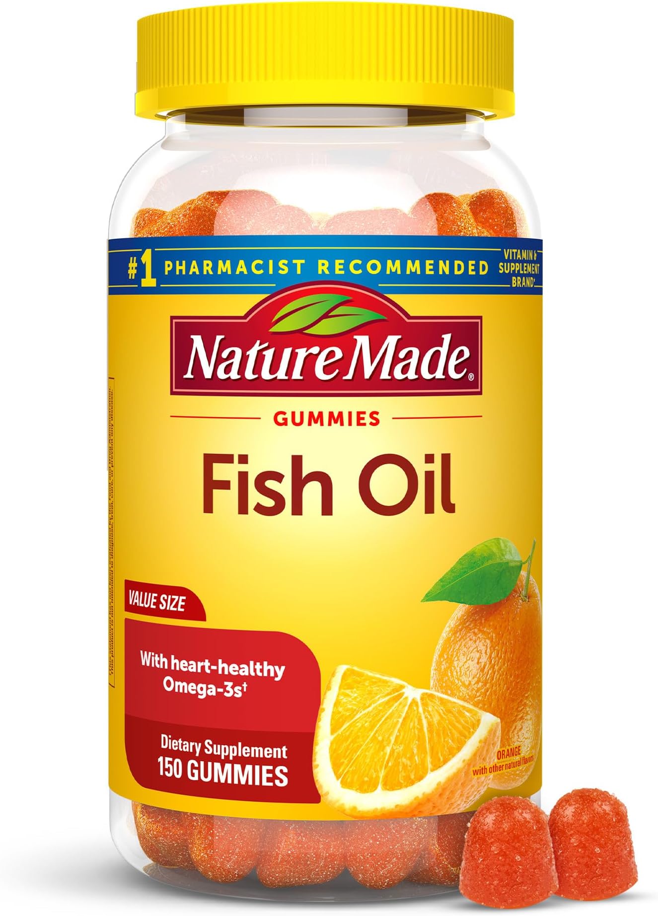 Amazon.com: Omega 3 Fish Oil Gummies, Heart Healthy Omega 3 Gummy ...