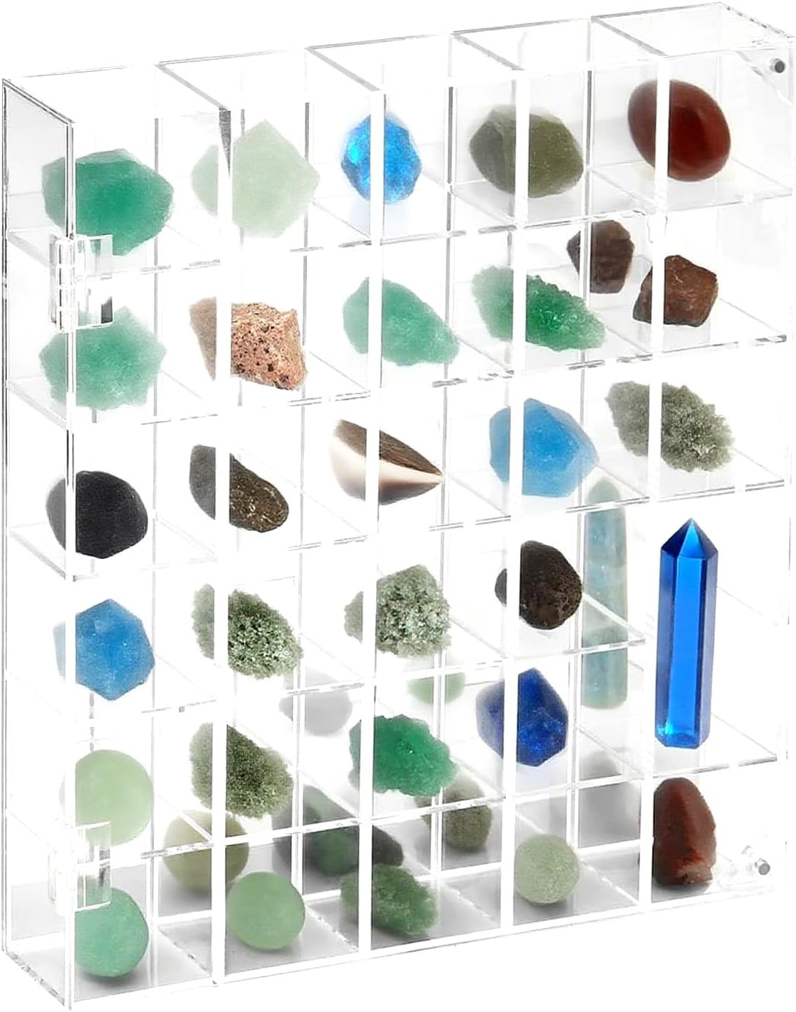 Rock Display Case - Clear Acrylic Collection Box for Rock Collection ...