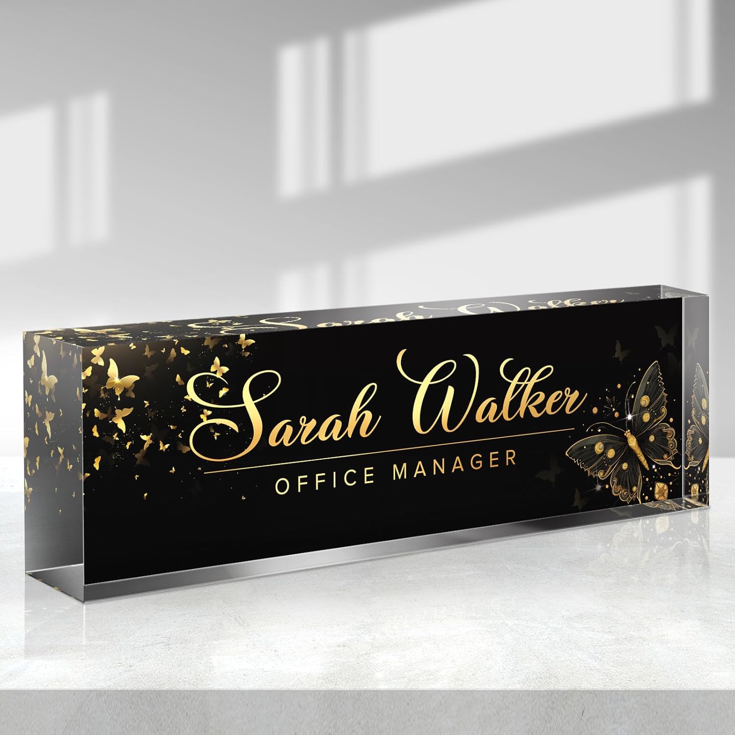 Amazon.com: Custom Name Plate for Desk - Desk Name Plate Personalized ...