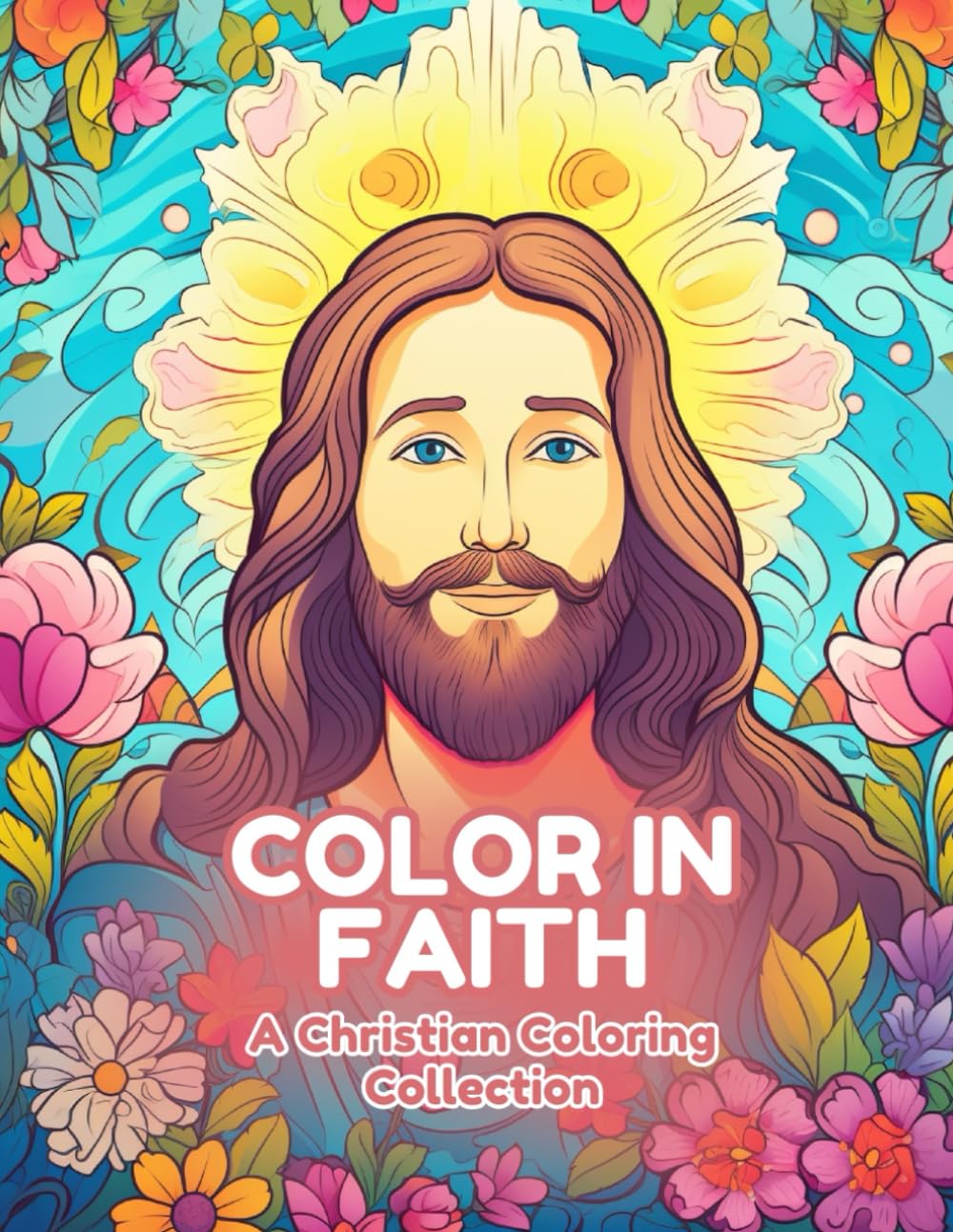 Amazon.com: Color In Faith" A Christian Adult & Children Coloring ...