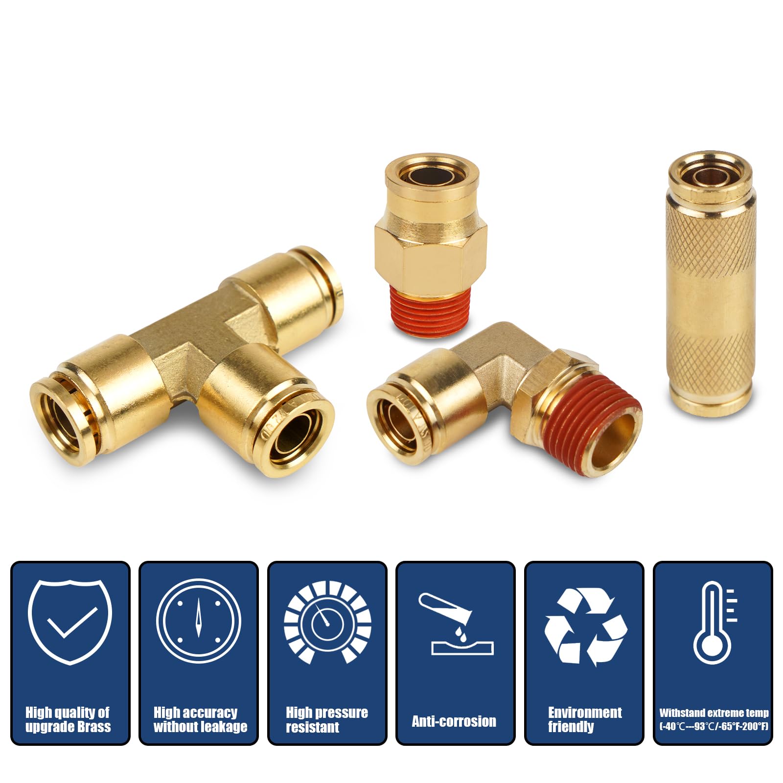 Snapklik.com : Dexepe 36 PCS Brass DOT Air Brake Line Fitting ...