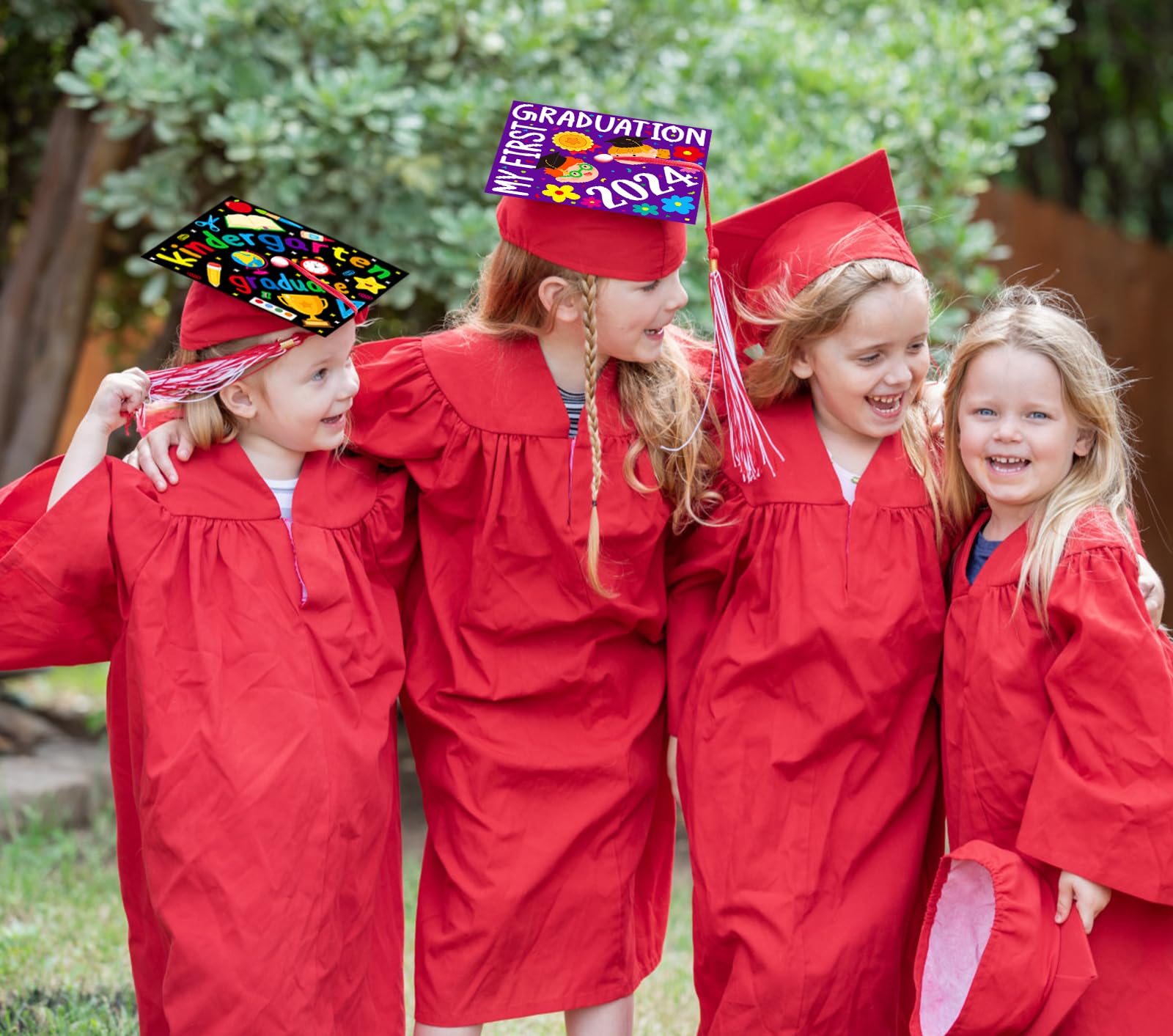 Snapklik.com : 24PCS Kindergarten Graduation Cap Stickers For Kids 2023 ...