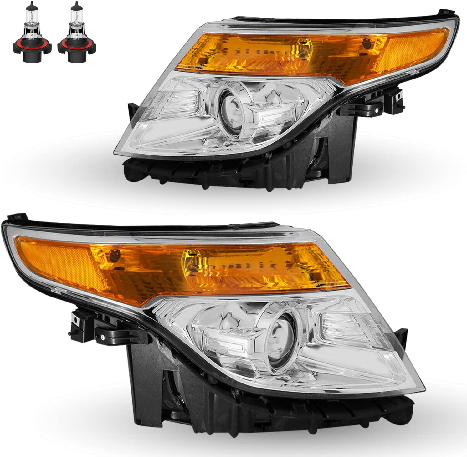 Amazon.com: AKKON - Fits 2011-2015 Ford Explorer Projector chrome ...